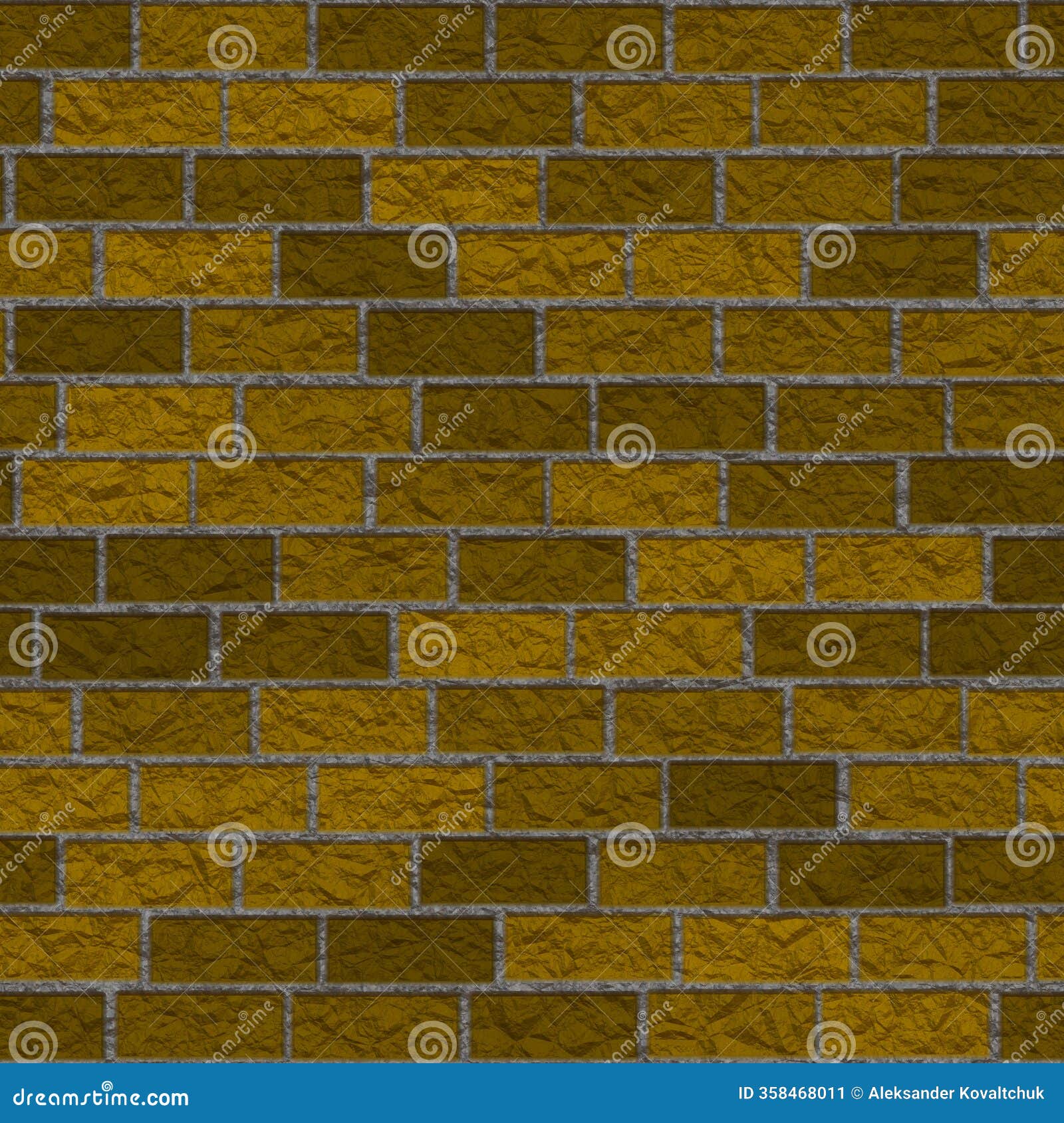 Brick Drawing. Seamless Background of Brown Brick Wall - Texture ...