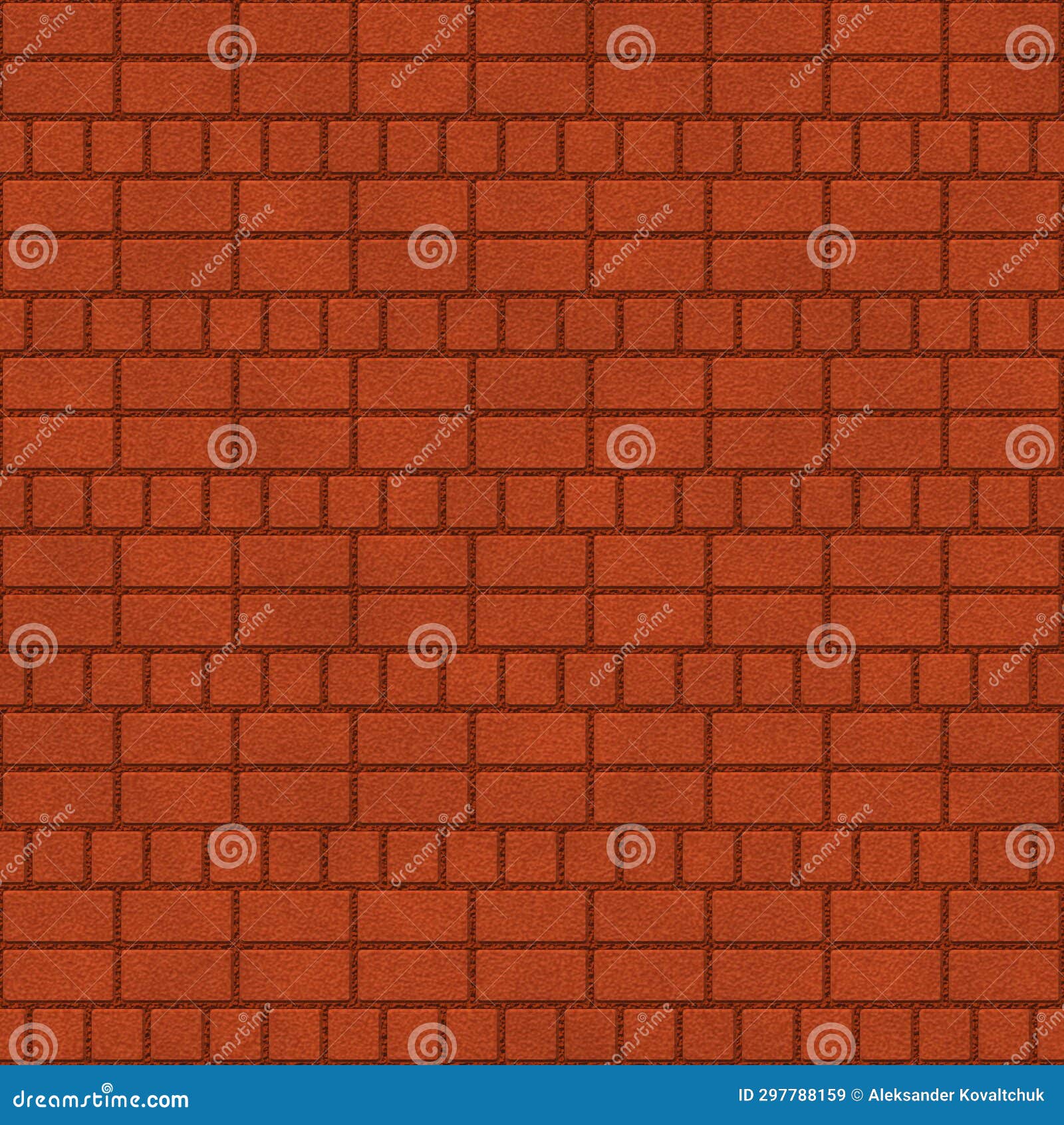 Brick Drawing. Seamless Red Brick Wall Background - Texture Pattern for ...
