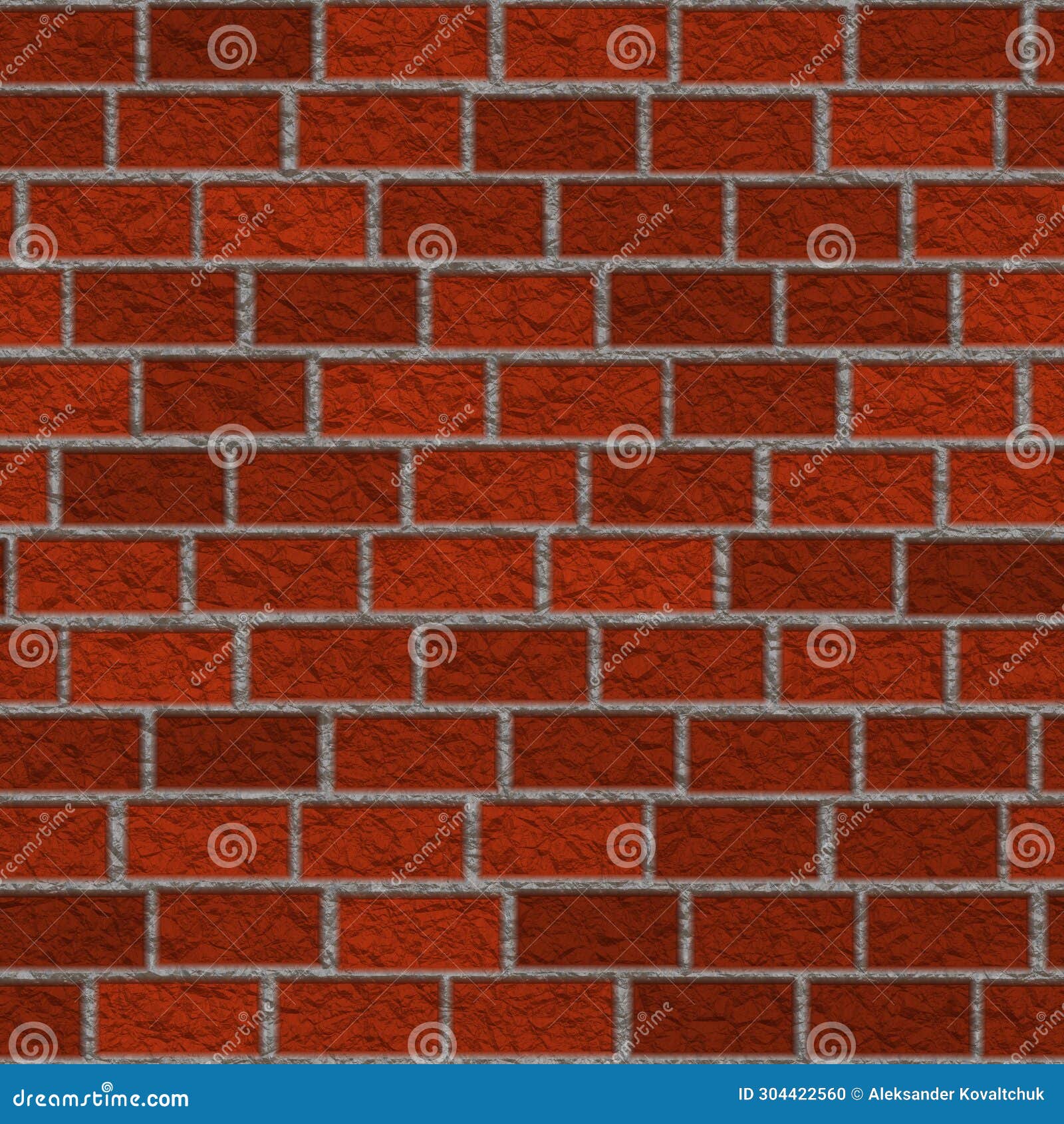Brick Drawing. Seamless Red Brick Wall Background - Texture Pattern for ...