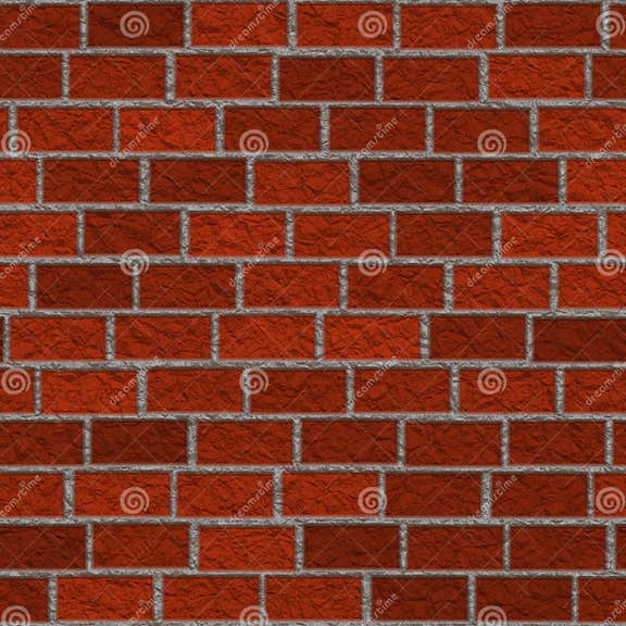 Brick Drawing. Seamless Red Brick Wall Background - Texture Pattern for ...