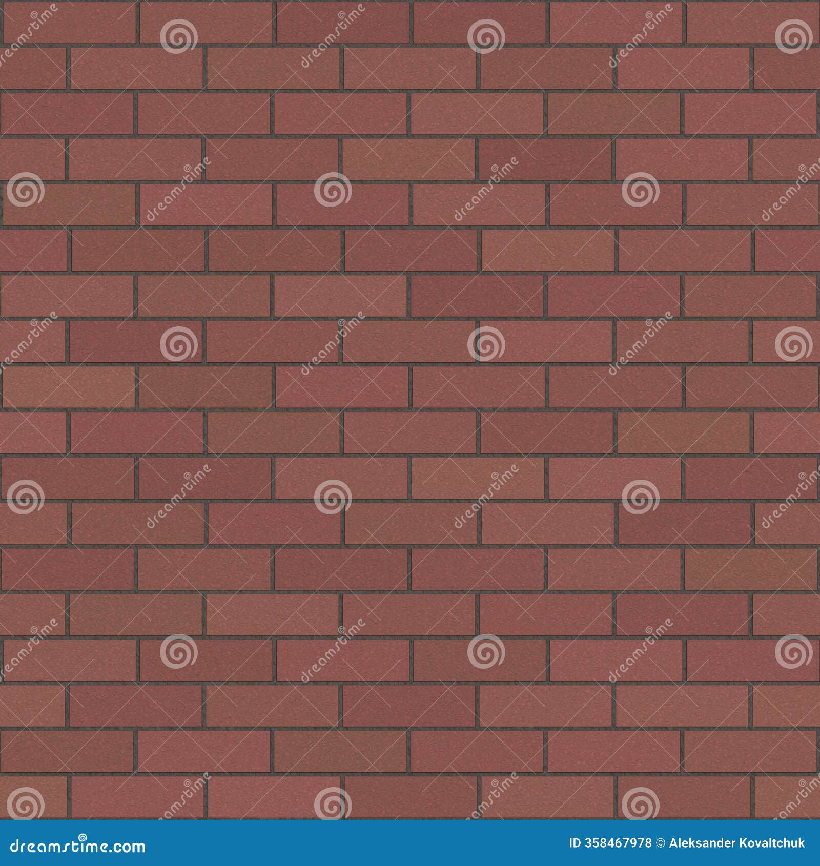 Brick Drawing. Seamless Red Brick Wall Background - Texture Pattern for ...