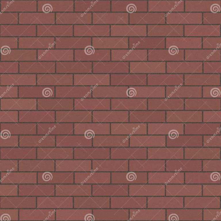 Brick Drawing. Seamless Red Brick Wall Background - Texture Pattern for ...