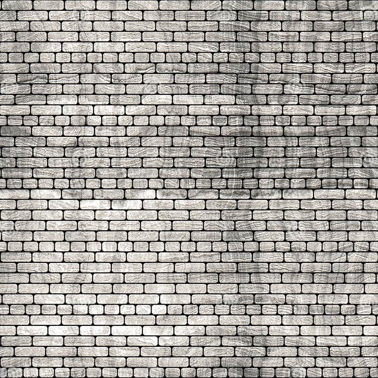 Art Brick Drawing. White and Grey Brick Wall Seamless Background ...