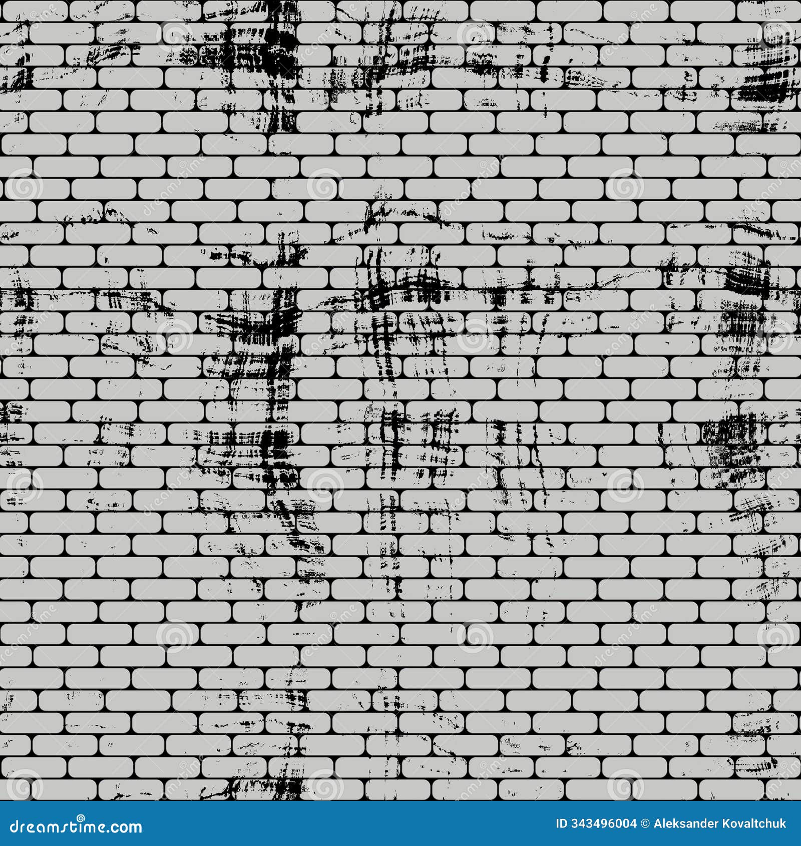 Brick Drawing. White Brick Wall Seamless Background- Texture Pattern ...