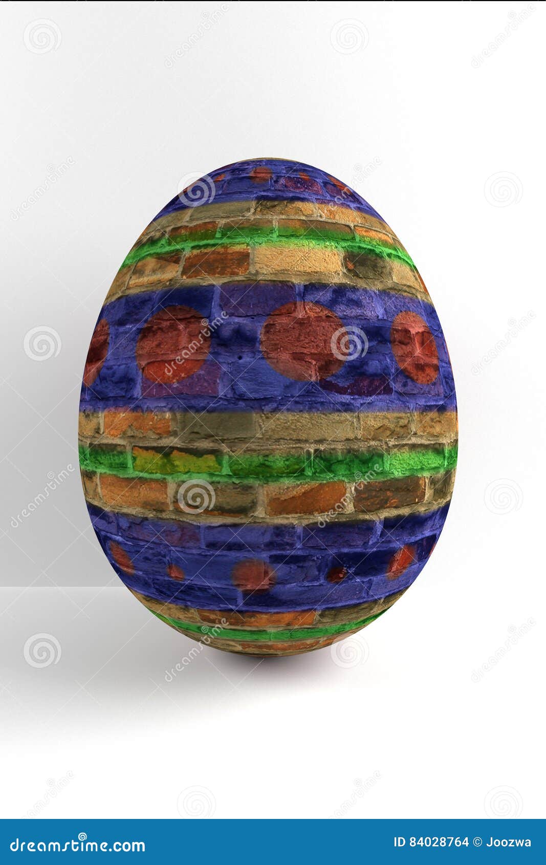 Brick egg stock illustration. Illustration of render - 84028764