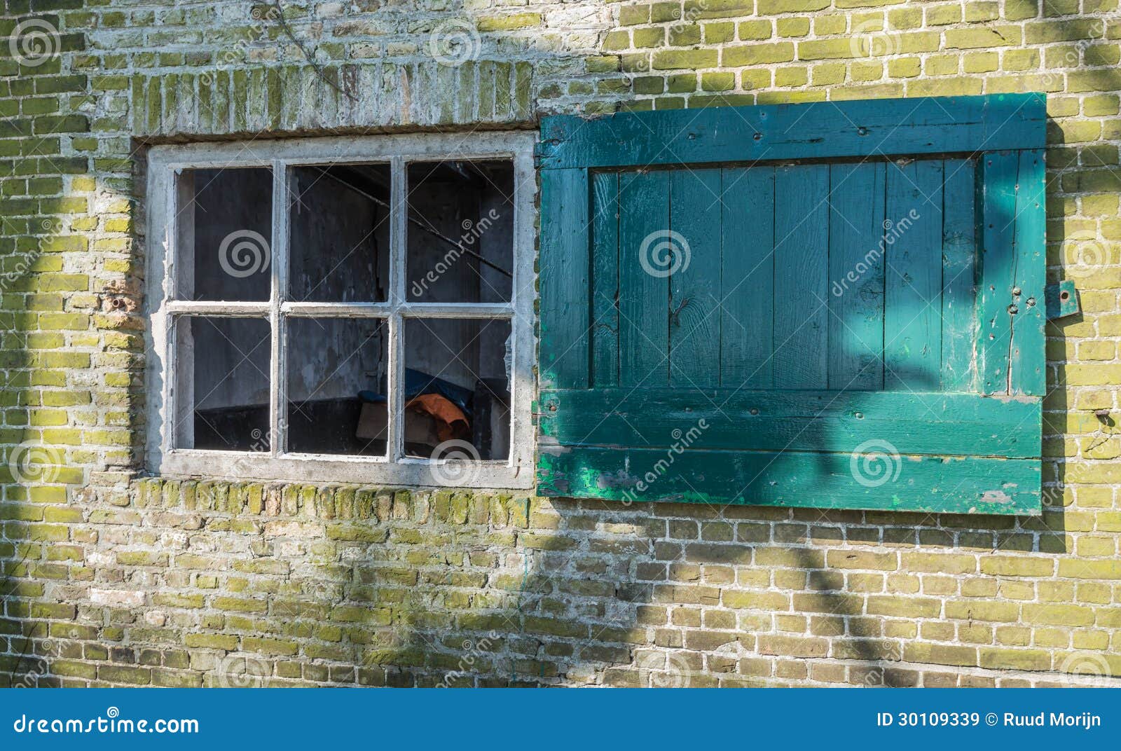 Old window without glass stock image. Image of detail - 30109339