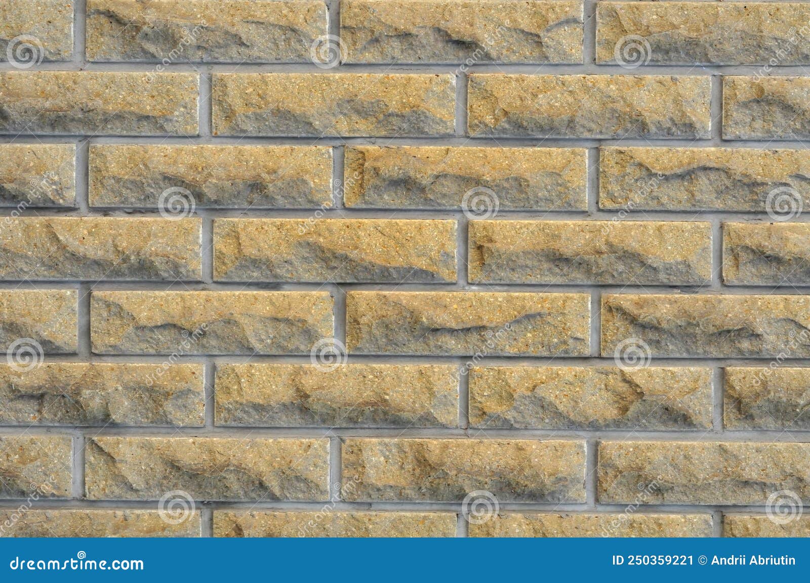 Brick Facade Tiles, Chipped Yellow Bricks, Texture of the Facade Stock ...