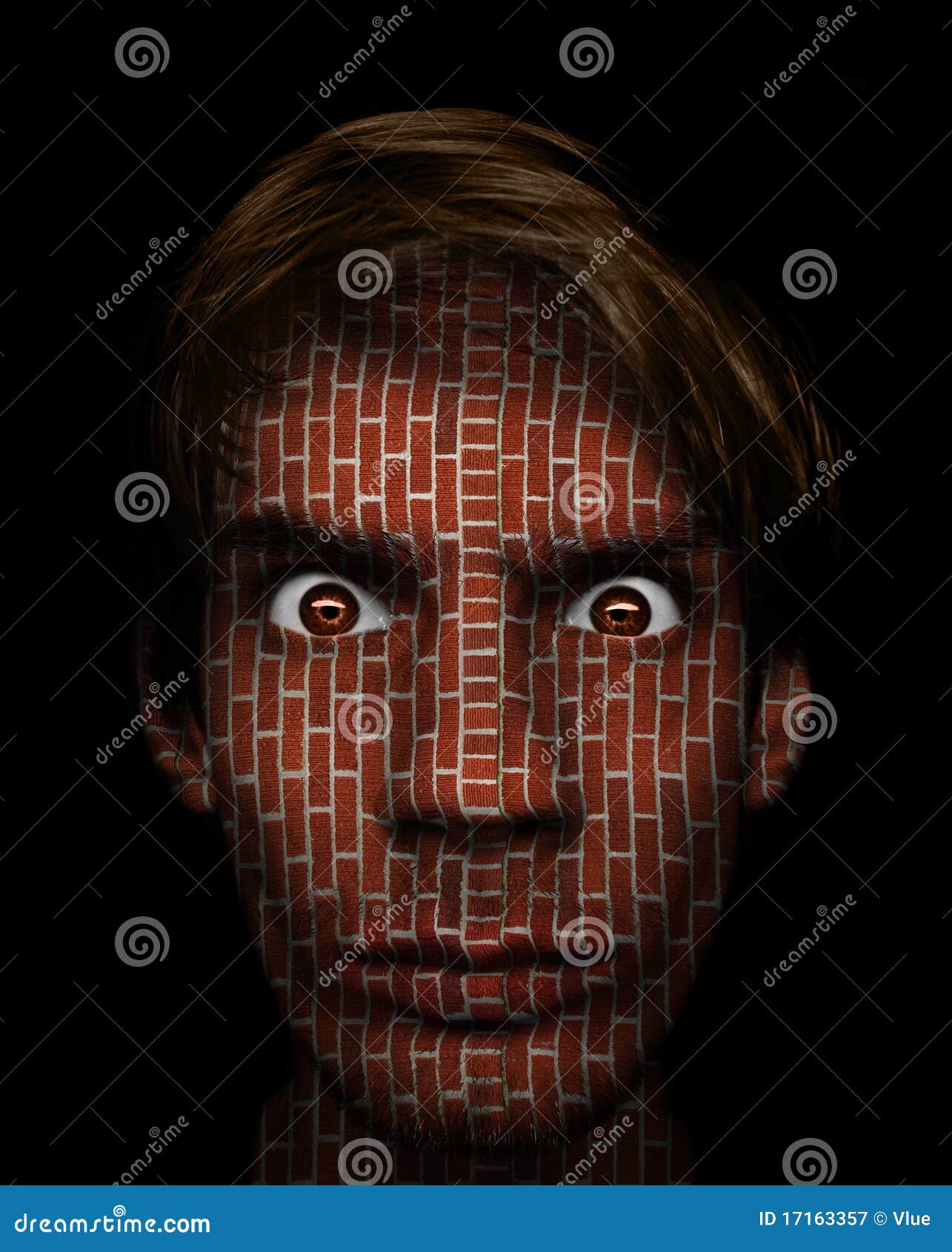 Brick Face stock image. Image of brickwall, clay, construction - 17163357