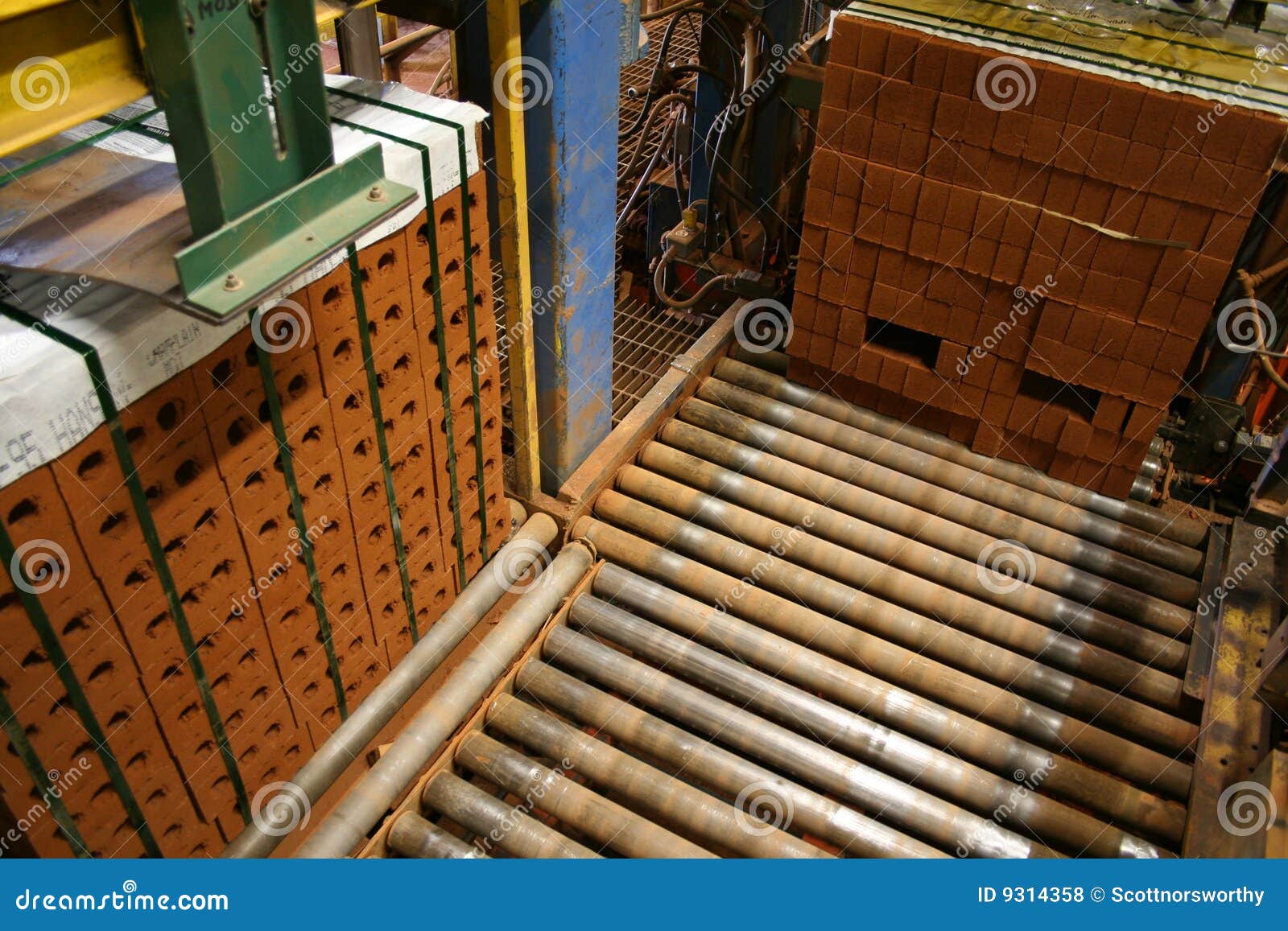 Brick factory stock photo. Image of manufacturing, rollers - 9314358