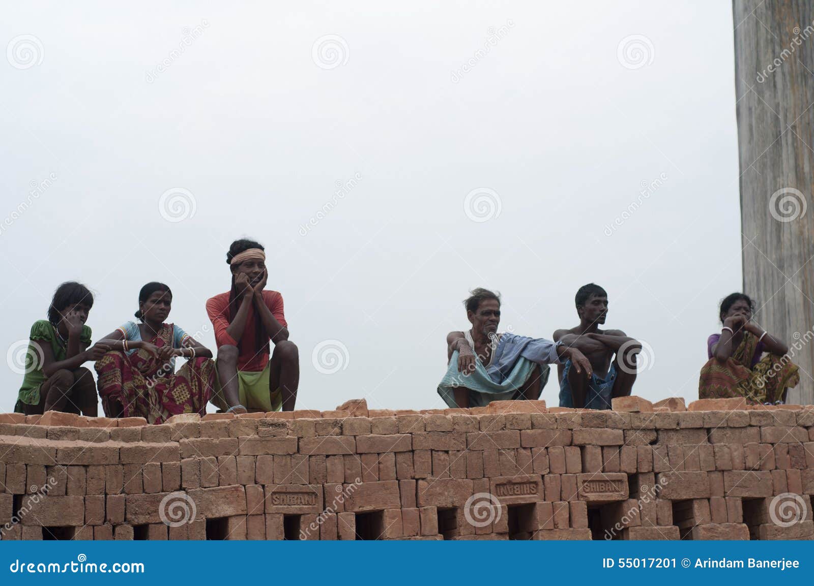 Brick Factory in India. editorial photo. Image of human - 55017201