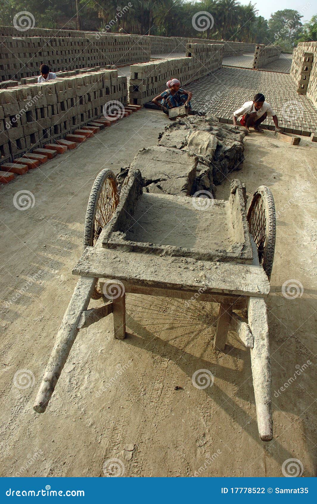 Brick Field in West Bengal-India Editorial Photography - Image of ...