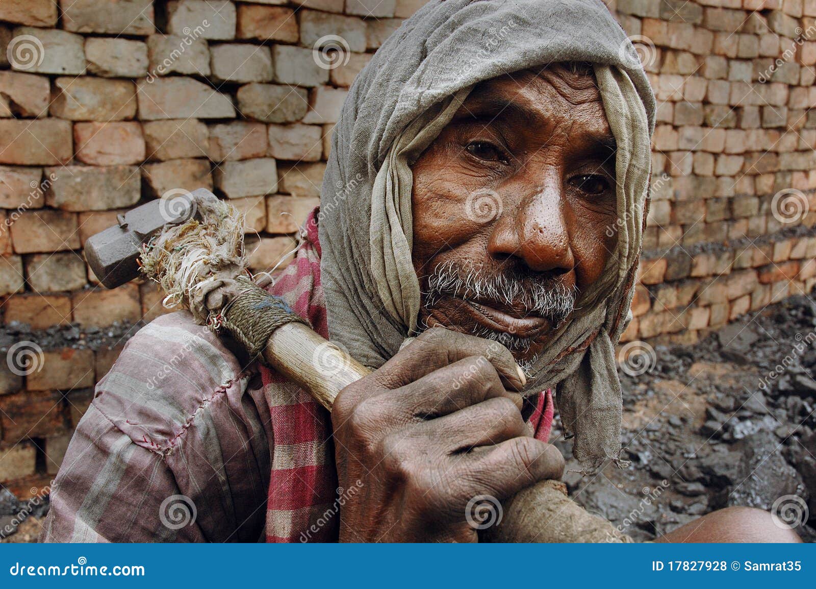 Brick Field Worker in West Bengal-India Editorial Stock Photo - Image ...