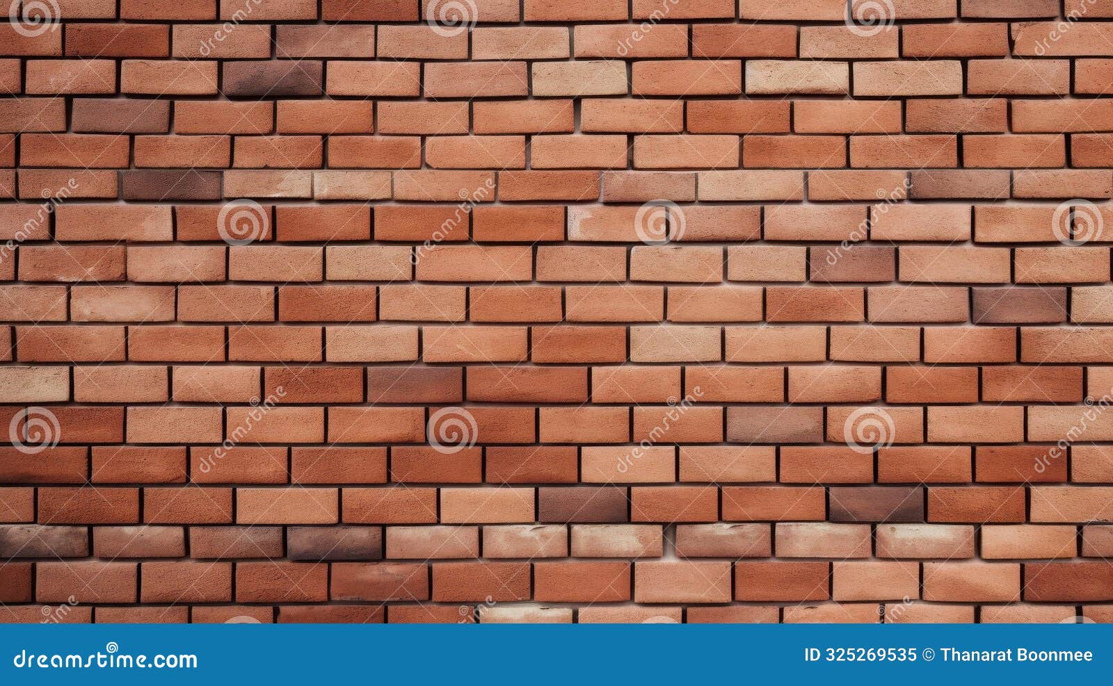 Brick Flat Wall with Smooth Brickwork Texture Stock Illustration ...