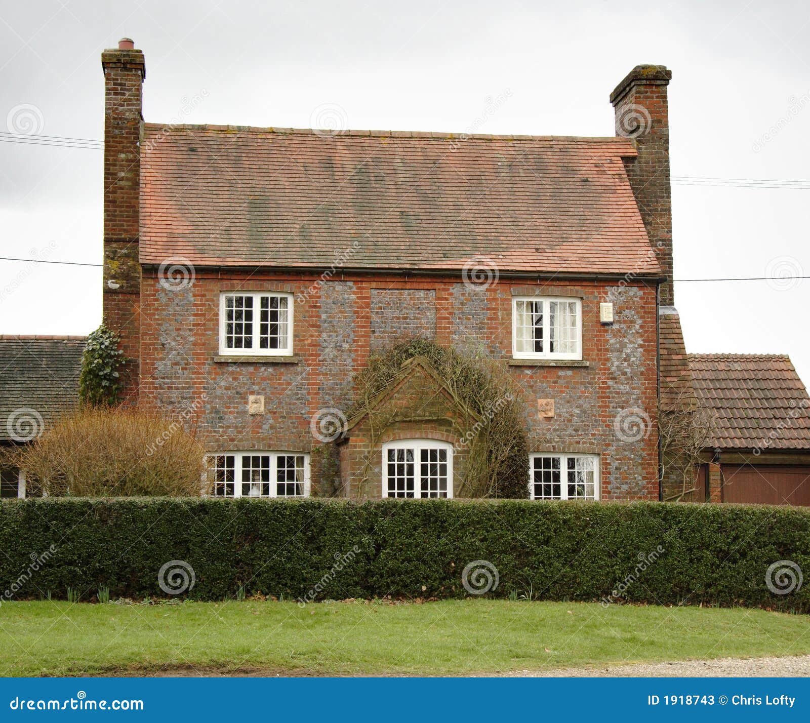 Brick and Flint House stock image. Image of building, brick - 1918743