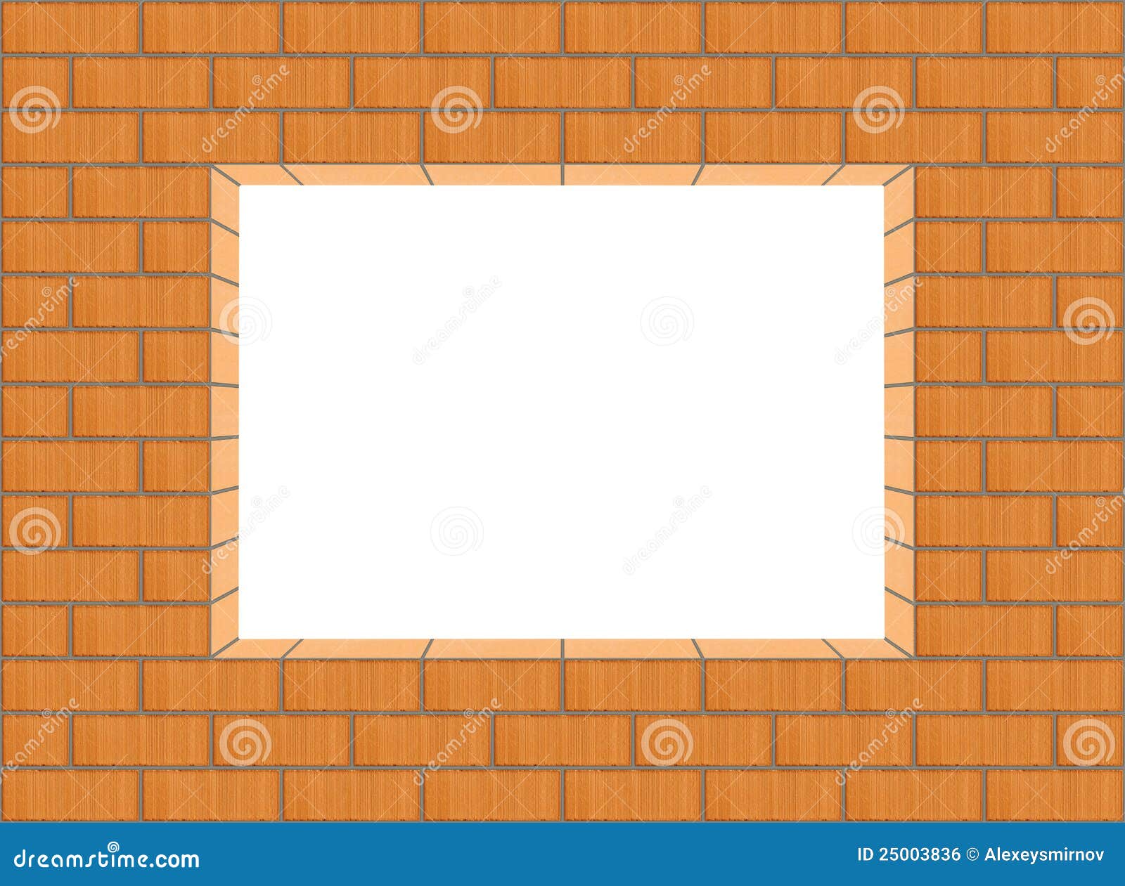 Brick frame stock illustration. Illustration of decor - 25003836