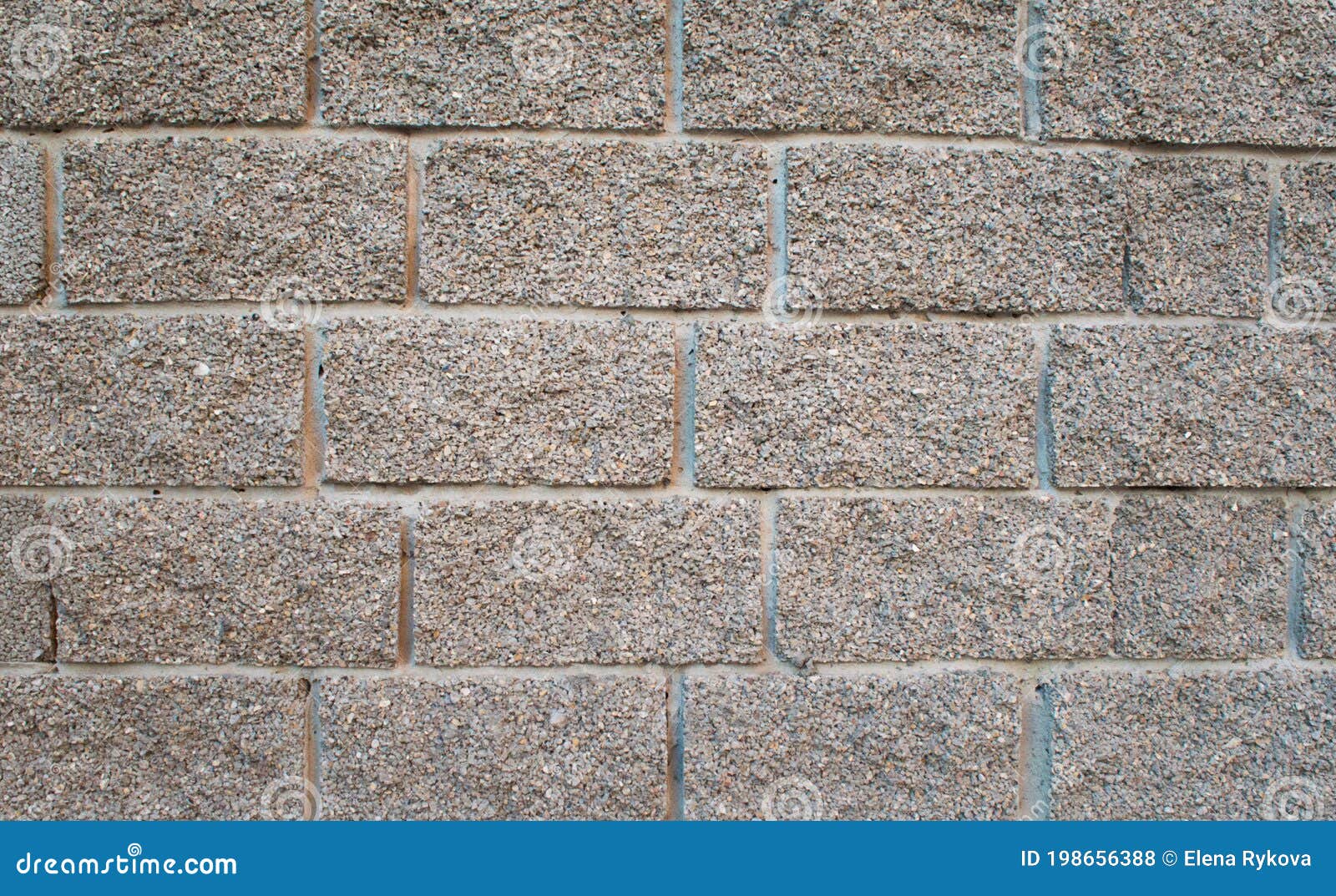 Brick Granite Masonry. Facing the Facade of the Building Stock Photo ...