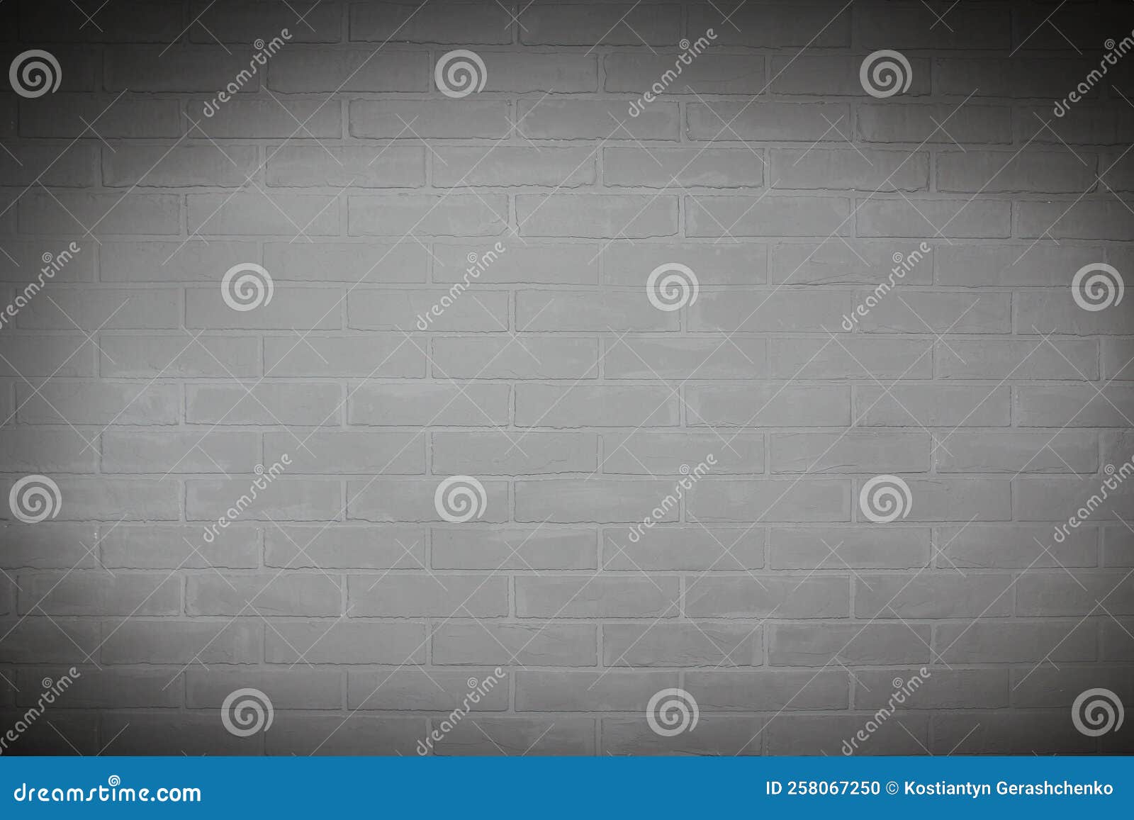 Brick Gray Wall Background Light Stock Photo - Image of backdrop, frame ...