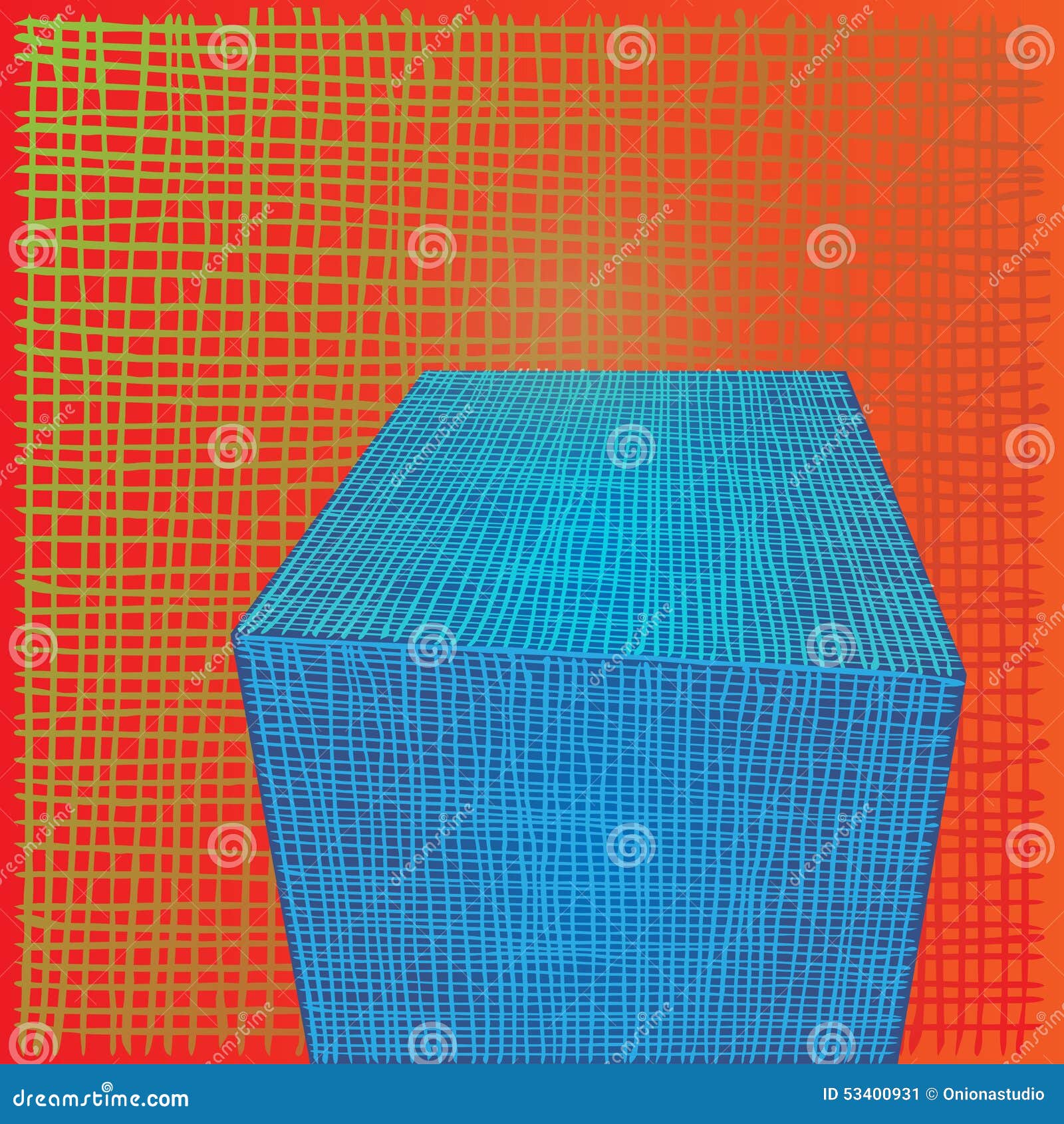 Brick Grid Abstract Composition Stock Vector - Illustration of ...