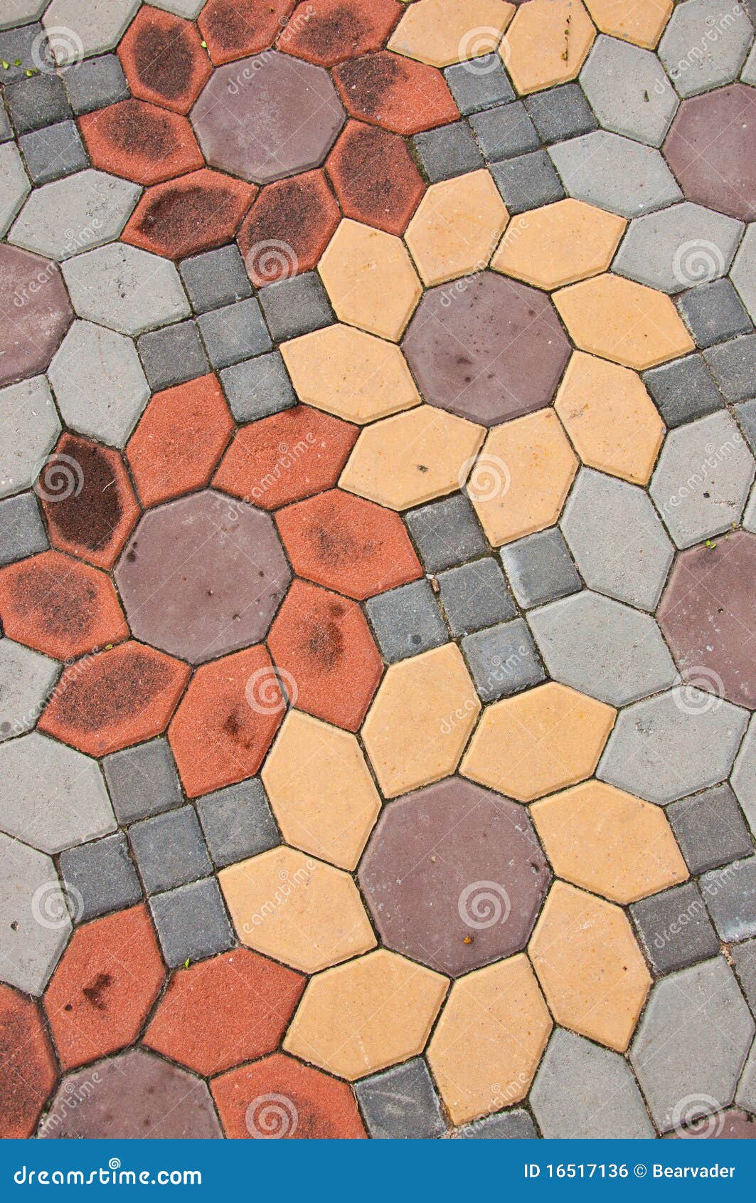 Brick on ground stock photo. Image of pattern, tile, brown - 16517136