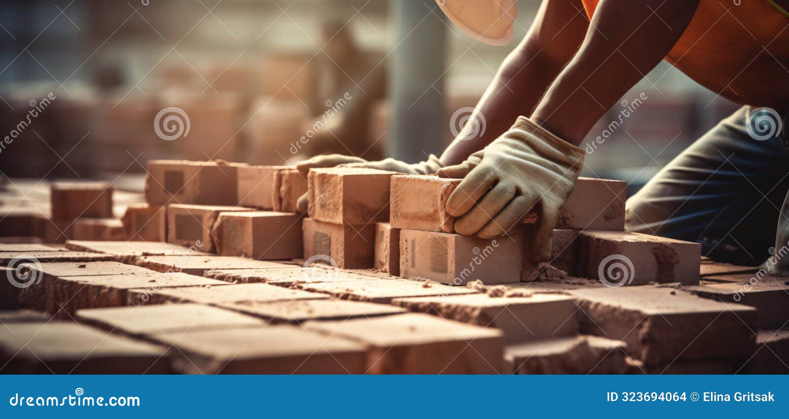 Brick Hands, Bricklayer Laying Brick, Brick Wall House, Building Walls ...