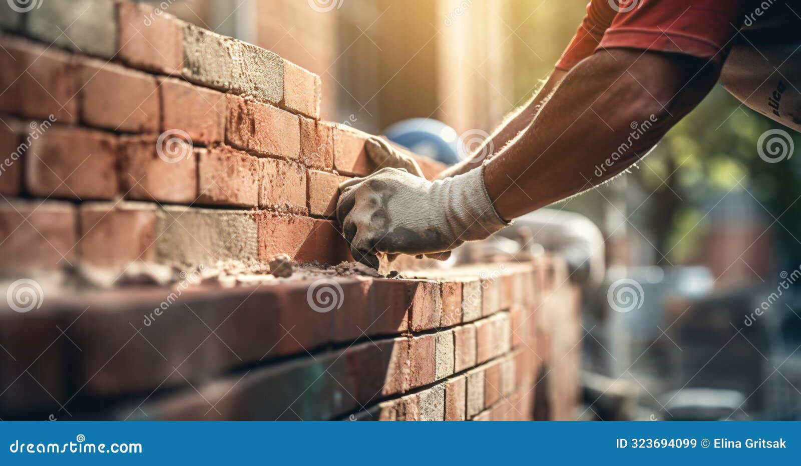 Brick Hands, Bricklayer Laying Brick, Brick Wall House, Building Walls ...