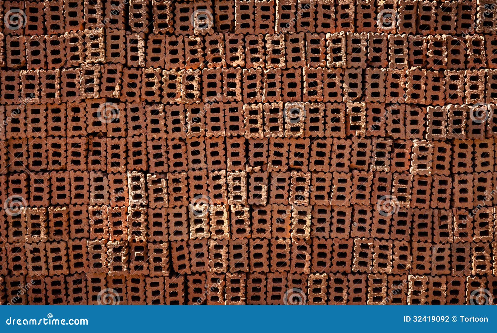 Brick with Hole and Line Texture Stock Photo - Image of detail, retro ...