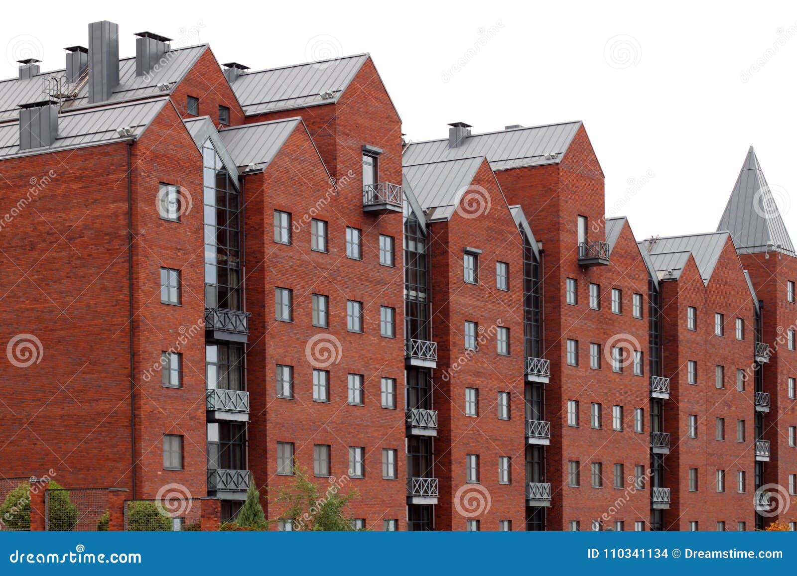 Brick house in the city stock photo. Image of houses - 110341134