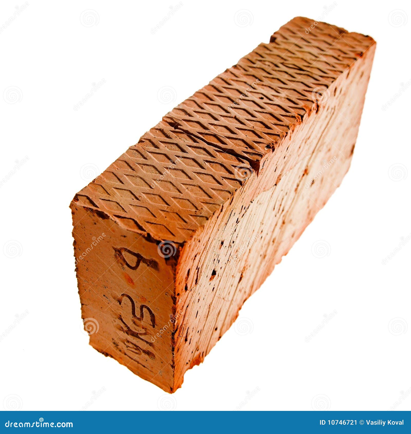 Brick isolated stock image. Image of cement, parallelepiped - 10746721