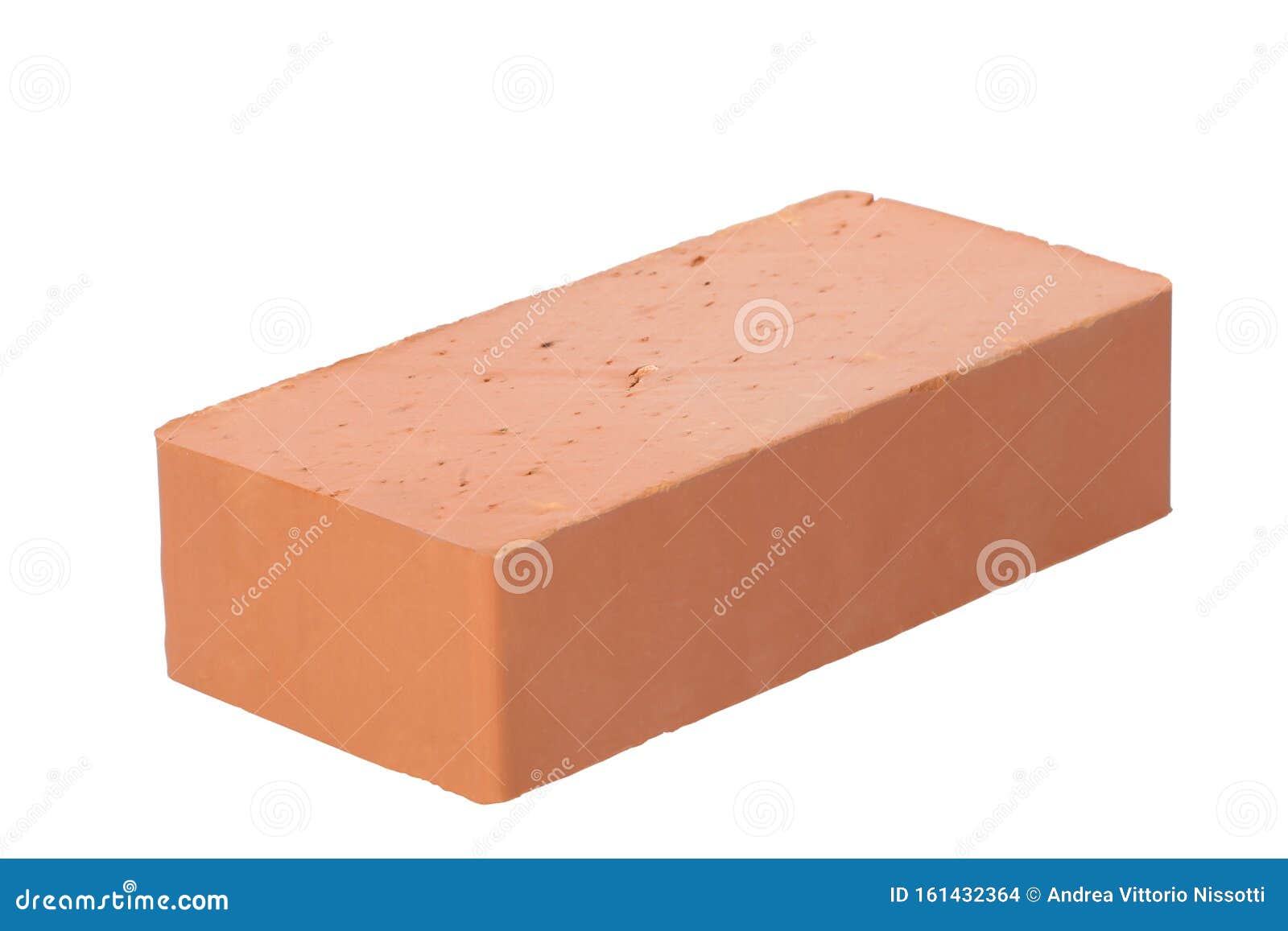 Brick Isolated on White Background with Clipping Path and Copy Space ...