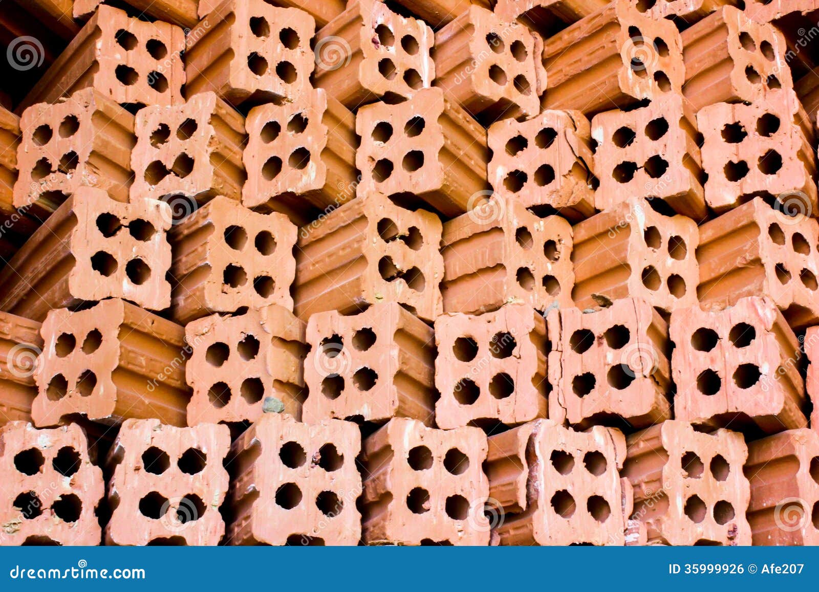 Brick Kiln. Collection Set of Red Bricks Stack in Oven Factory B Stock ...