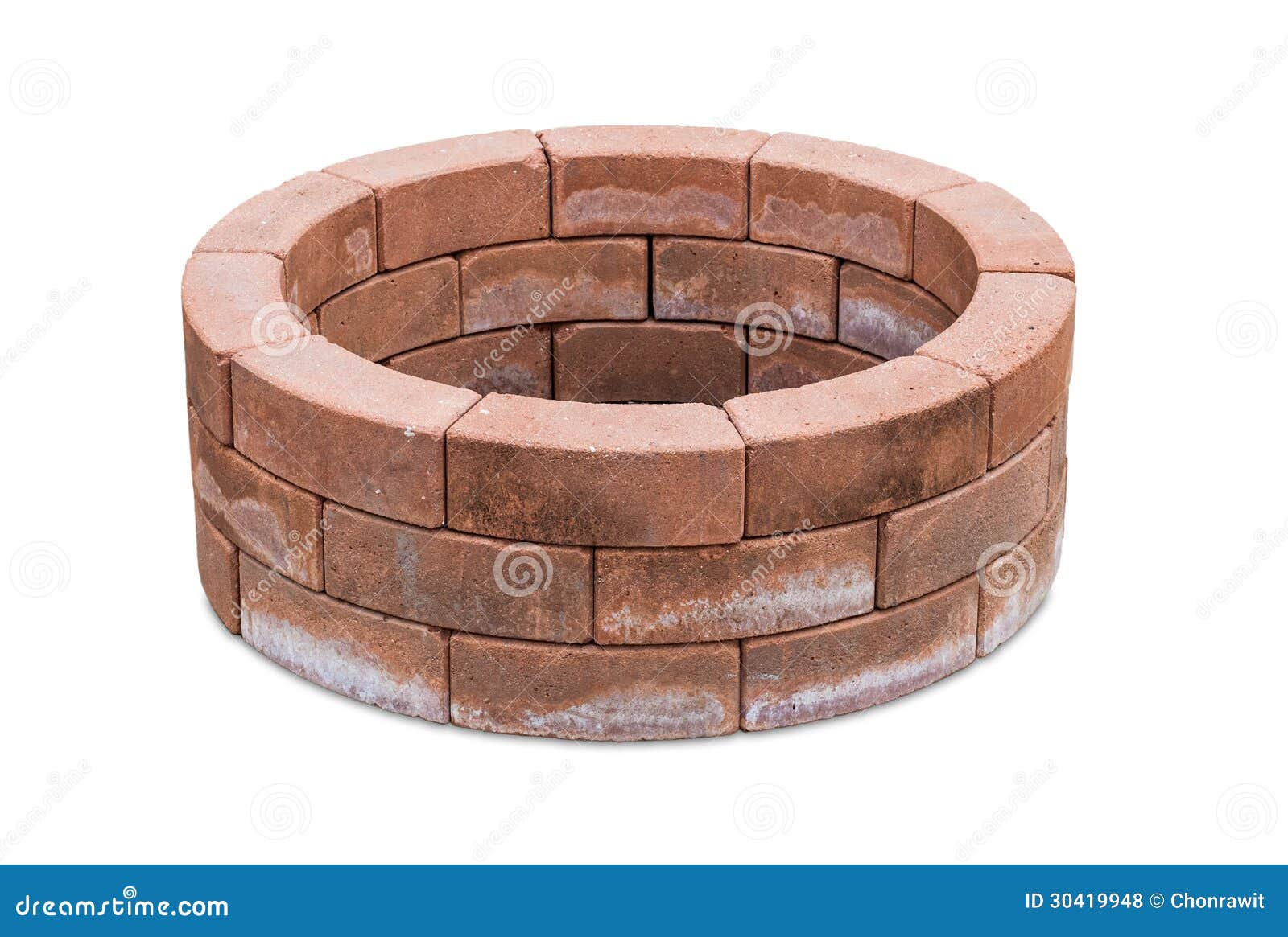 Brick laid in a circle. stock photo. Image of craft, build - 30419948