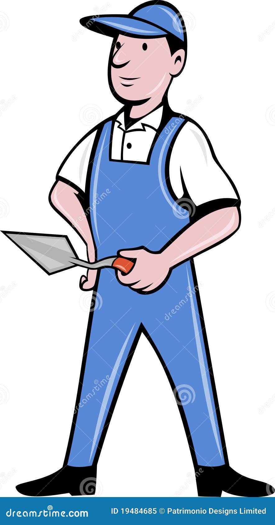 Brick Layer Mason Plasterer Work Stock Illustration - Illustration of ...