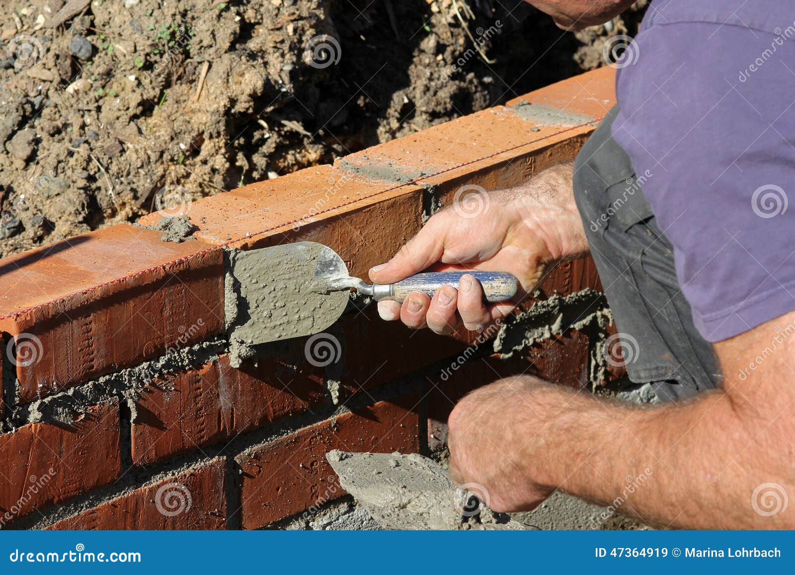 Brick layer stock image. Image of grout, brick, brig - 47364919