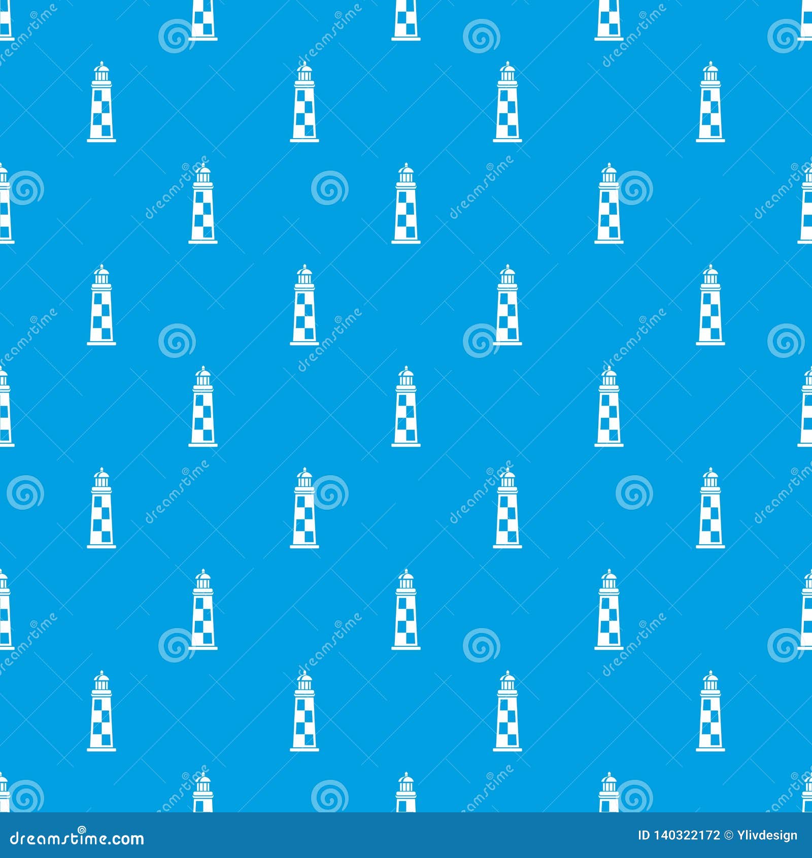 Brick Lighthouse Pattern Vector Seamless Blue Stock Vector ...