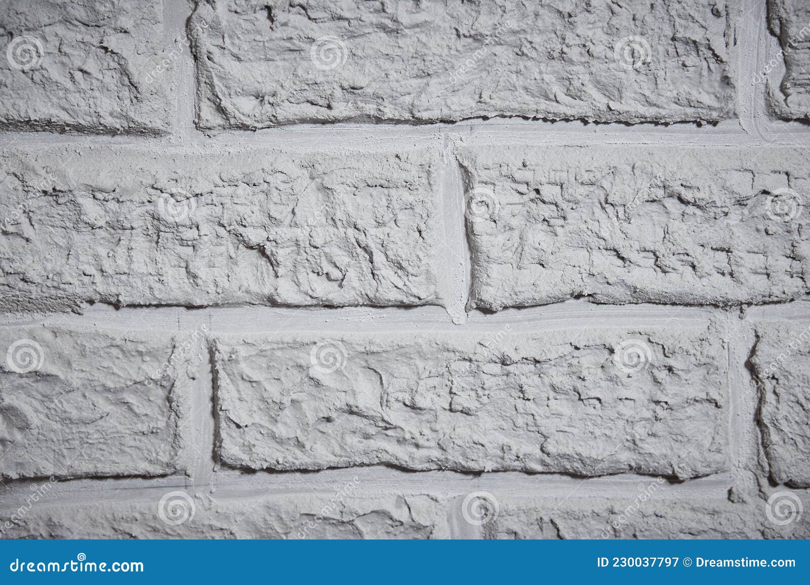 Brick-like Pattern Embossed in Flat Plaster Surface Stock Image - Image ...
