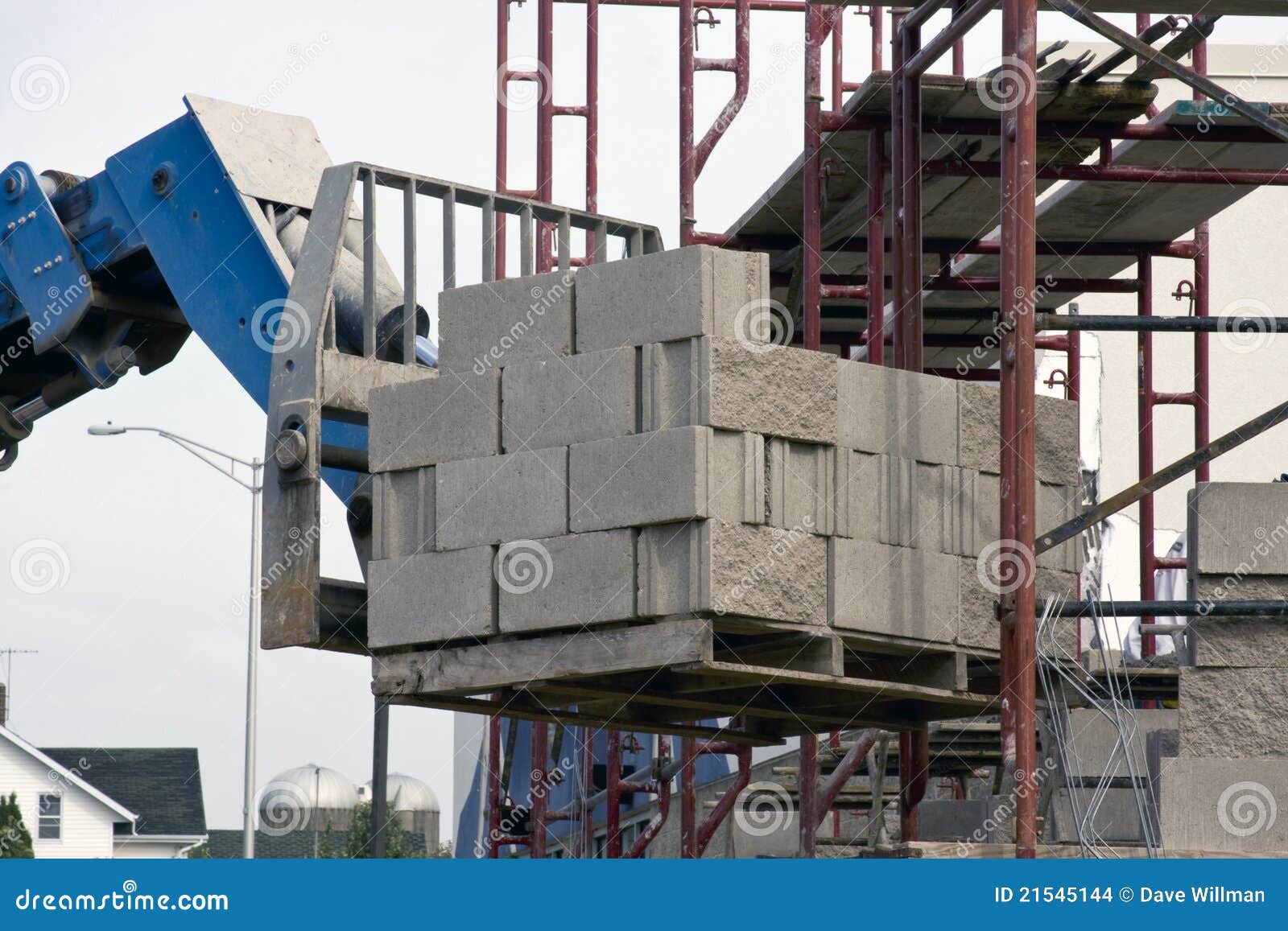 Brick load stock photo. Image of blocks, fork, hydraulic - 21545144