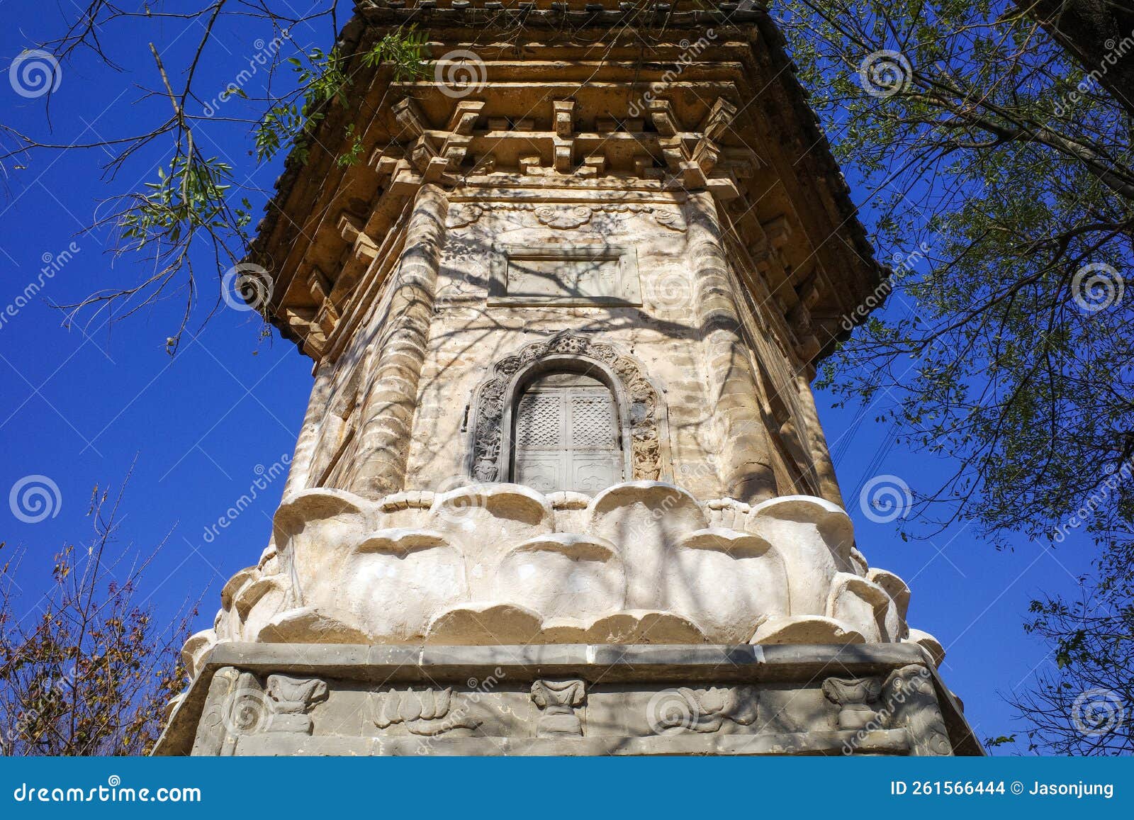 Ancient stupa with brick stock photo. Image of heritage - 261566444