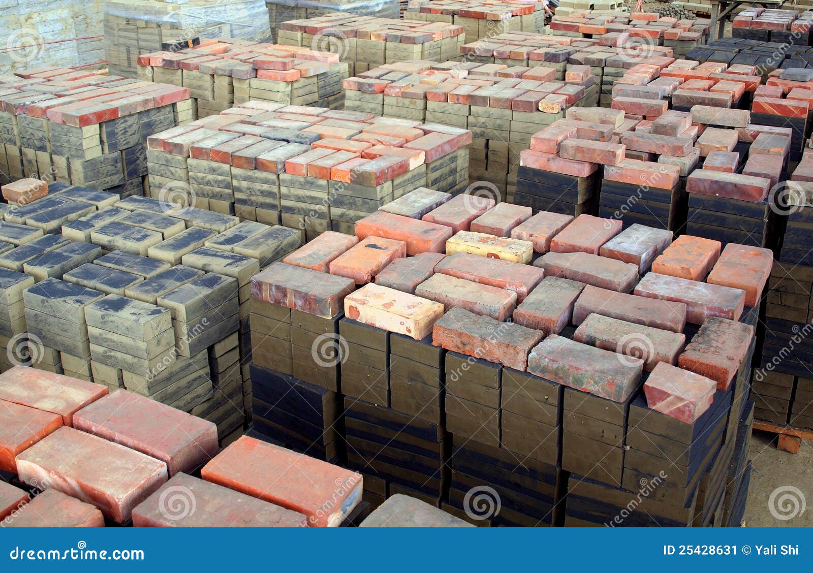 Brick Making Factory stock image. Image of molded, moist - 25428631