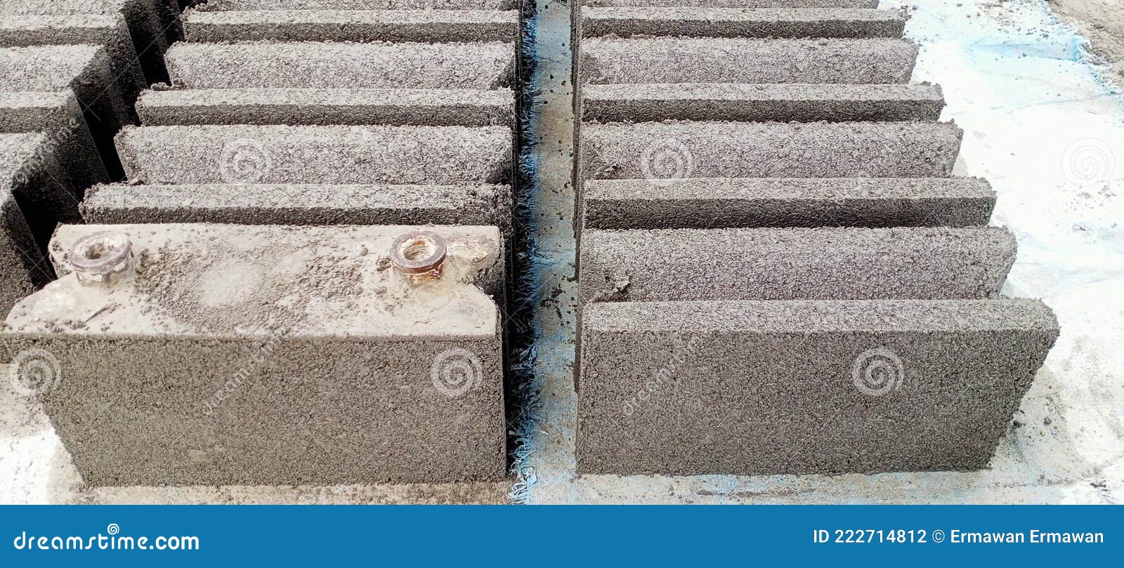 Brick making process stock photo. Image of material - 222714812