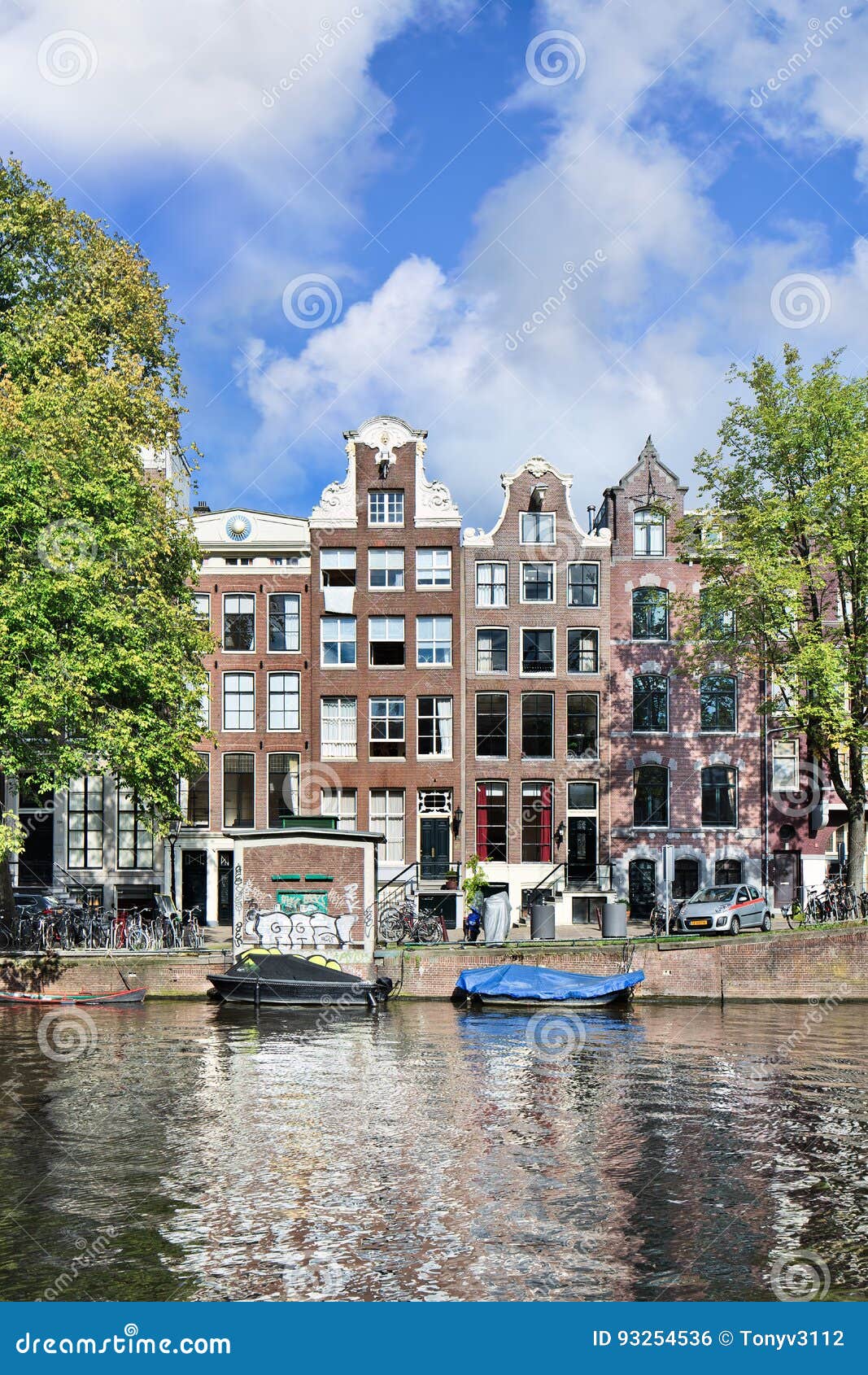 Brick Mansions in the Amsterdam Historical Canal Belt. Editorial Photo ...