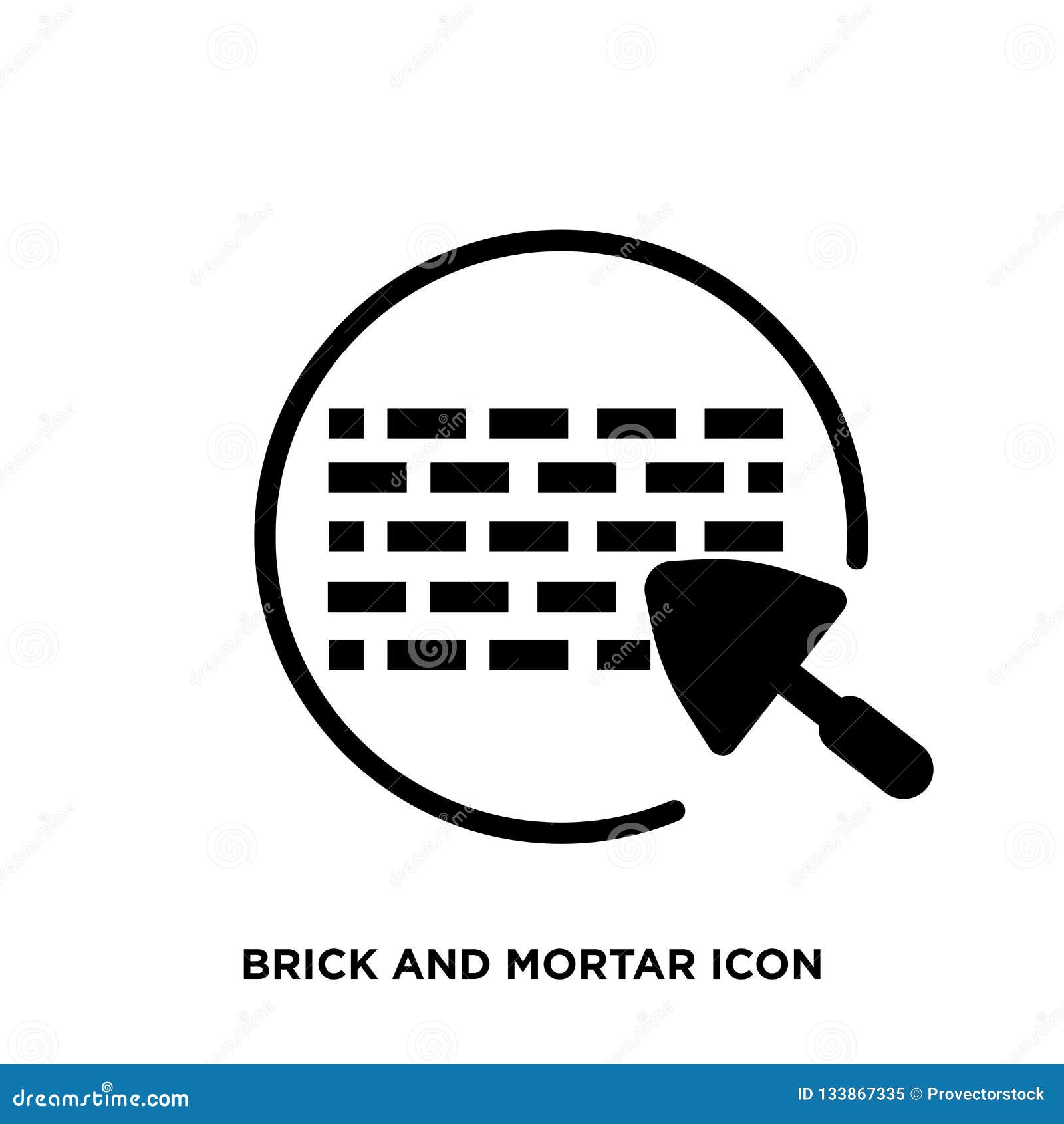 Brick Mortar And Trowel Illustration Cartoon Vector | CartoonDealer.com ... Brick Mortar And Trowel Illustration Cartoon Vector | CartoonDealer.com ...