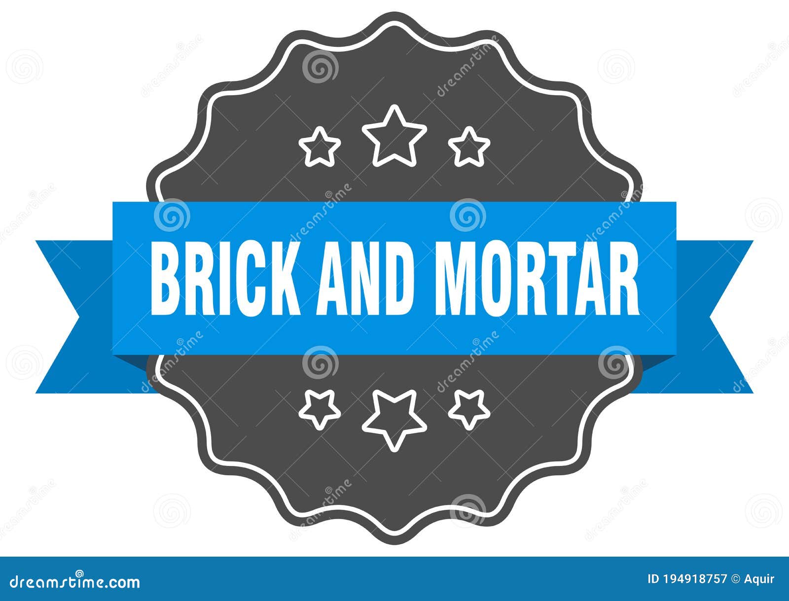 Brick And Mortar Stamp Vector Illustration | CartoonDealer.com #197726434