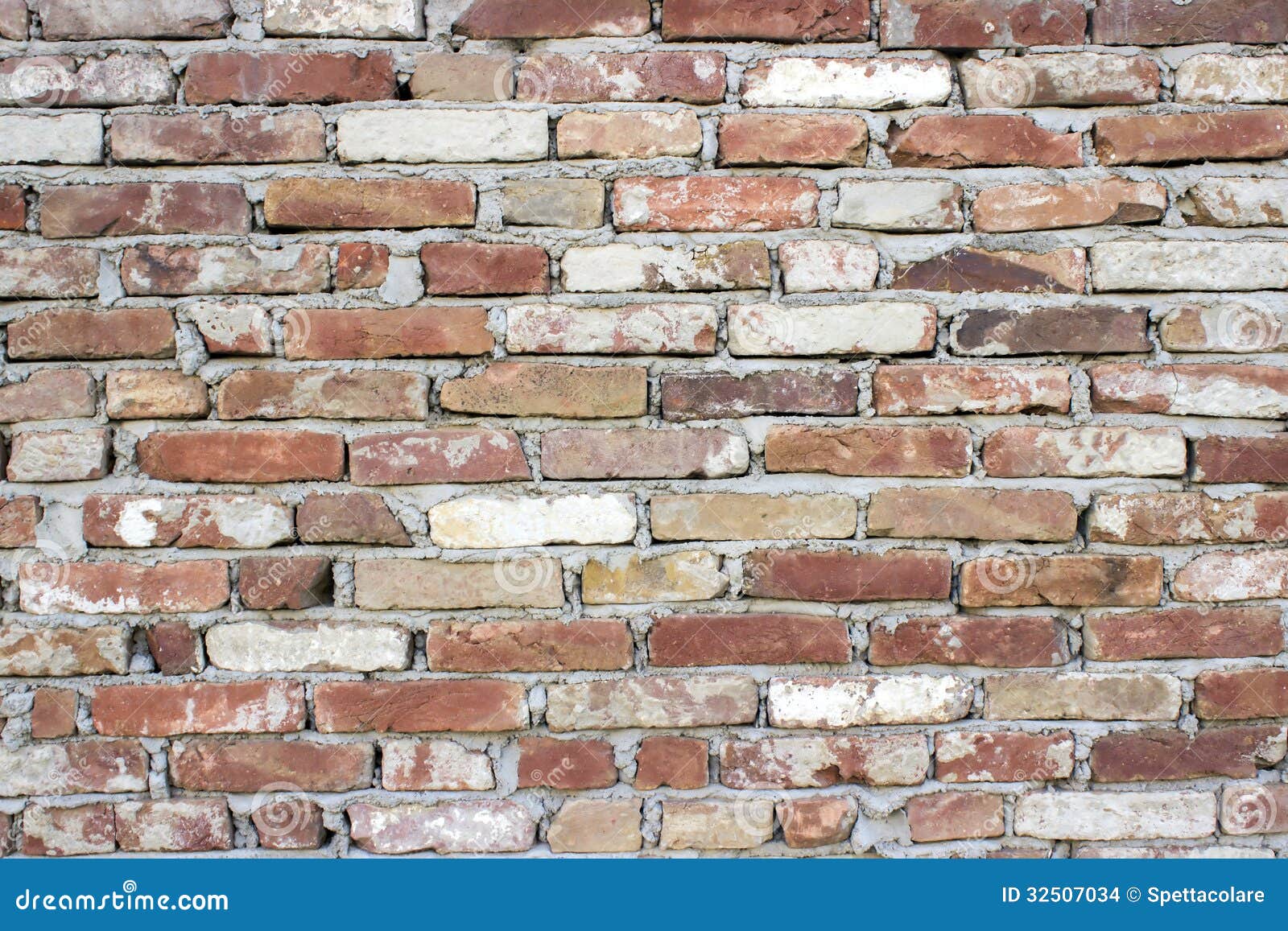 Brick Mortar Material Wall Stock Images - Image: 32507034