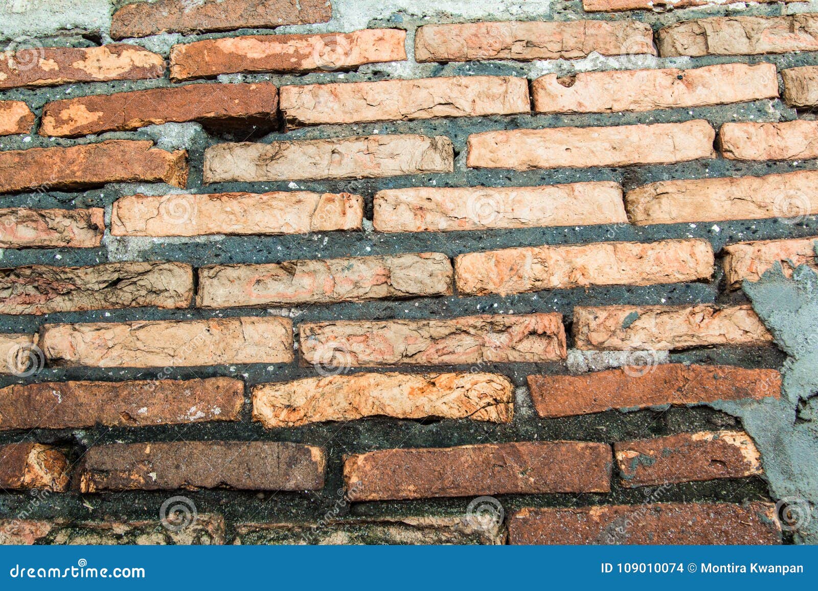 Brick and mortar wall. stock photo. Image of exterior - 109010074