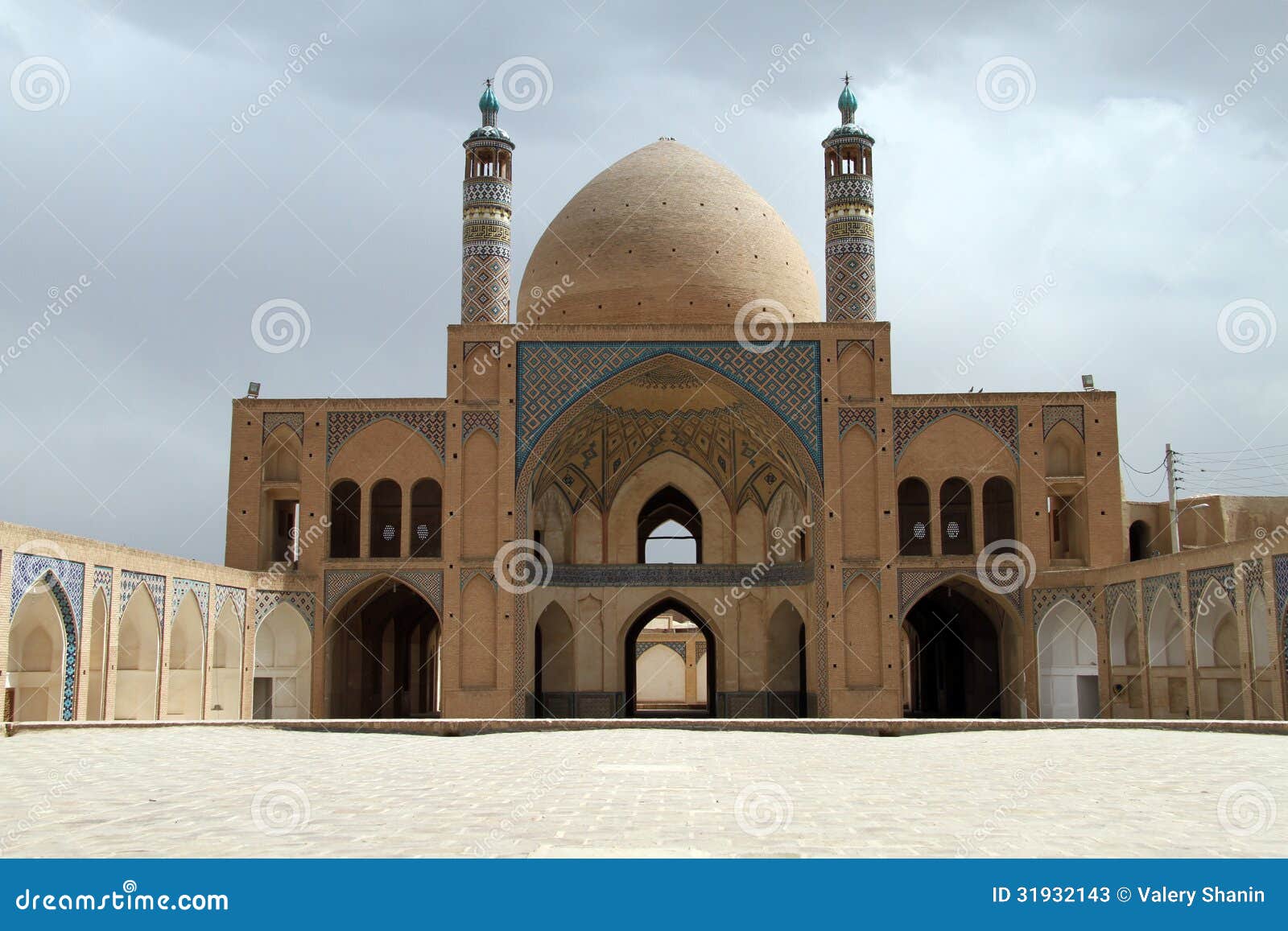 Brick mosque stock image. Image of dome, mosque, brick - 31932143