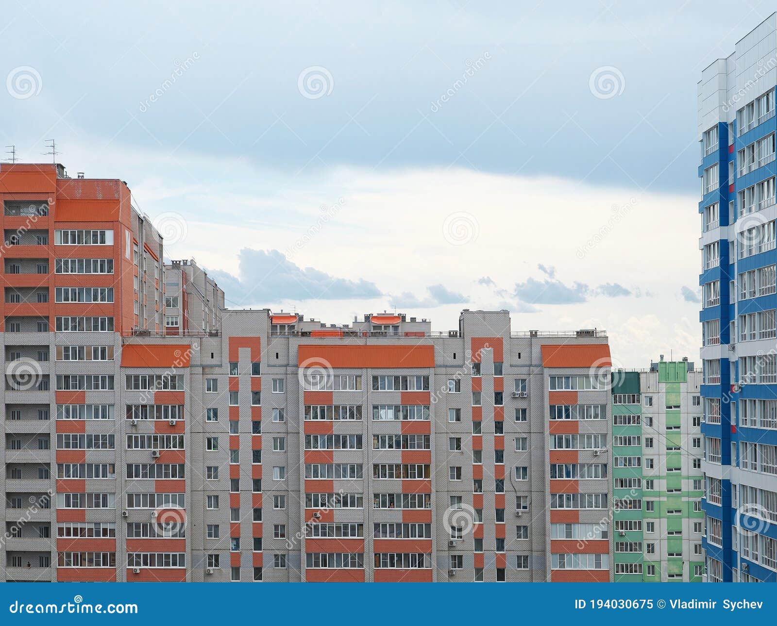 Brick Multi-building Residential House Stock Image - Image of ...