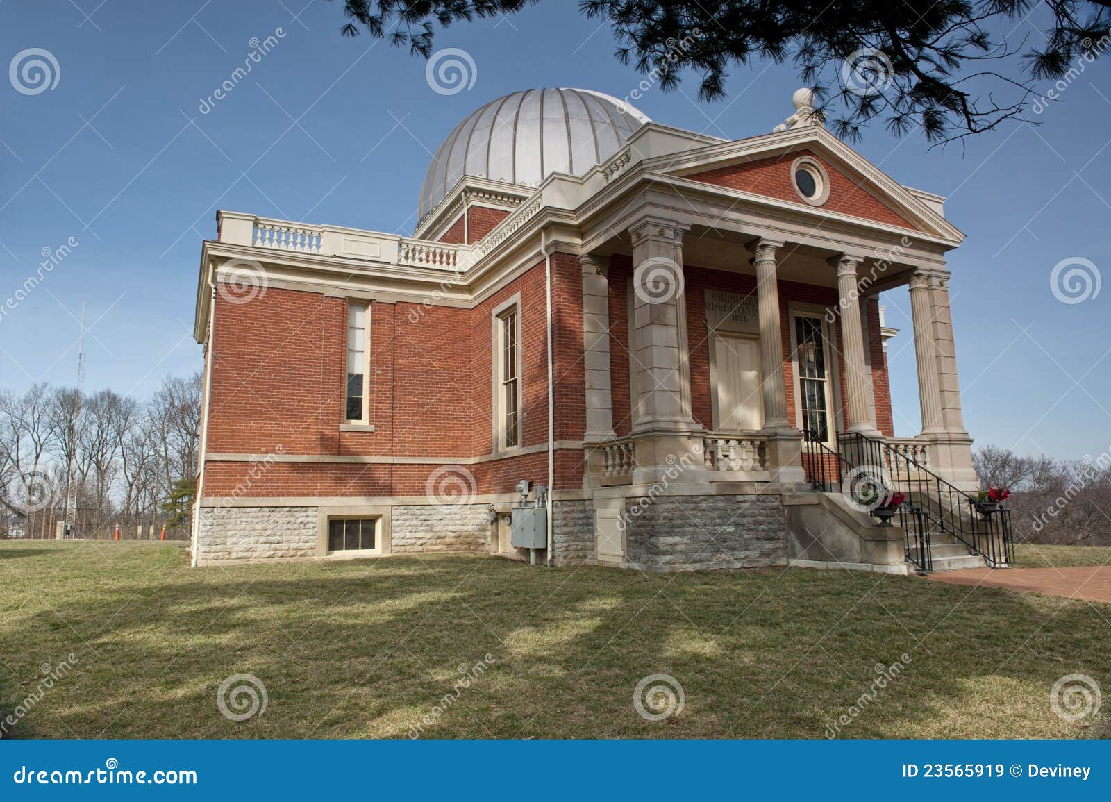 An Old Observatory Building Standing On A Cliff In Downtown Helsinki ...