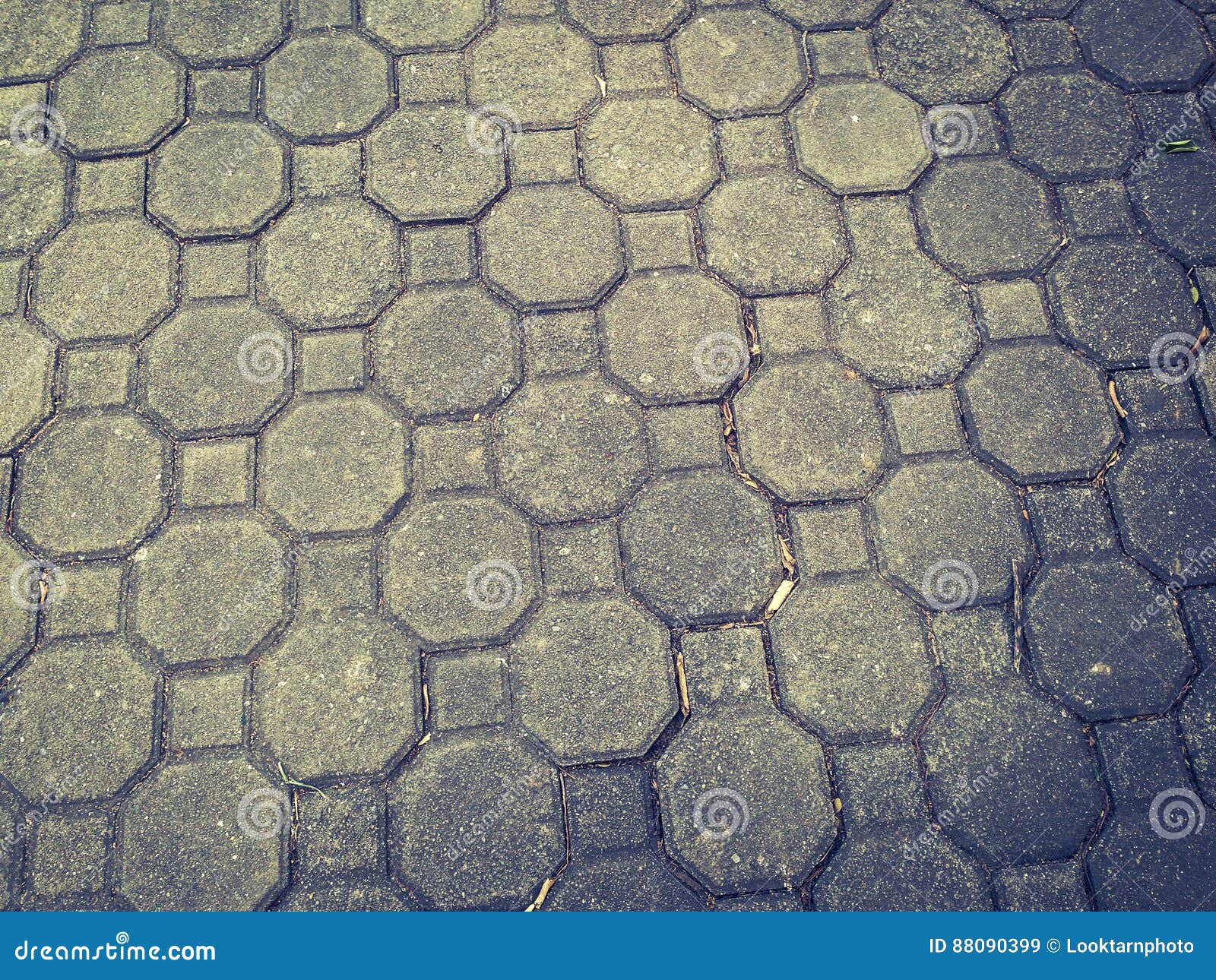 Brick Octagonal Walkway Pavement Texture Royalty-Free Stock Photo ...