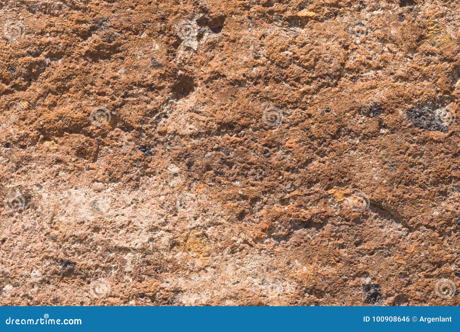 Brick from Old Pink Tuff Texture Macro, Selective Focus Stock Photo ...