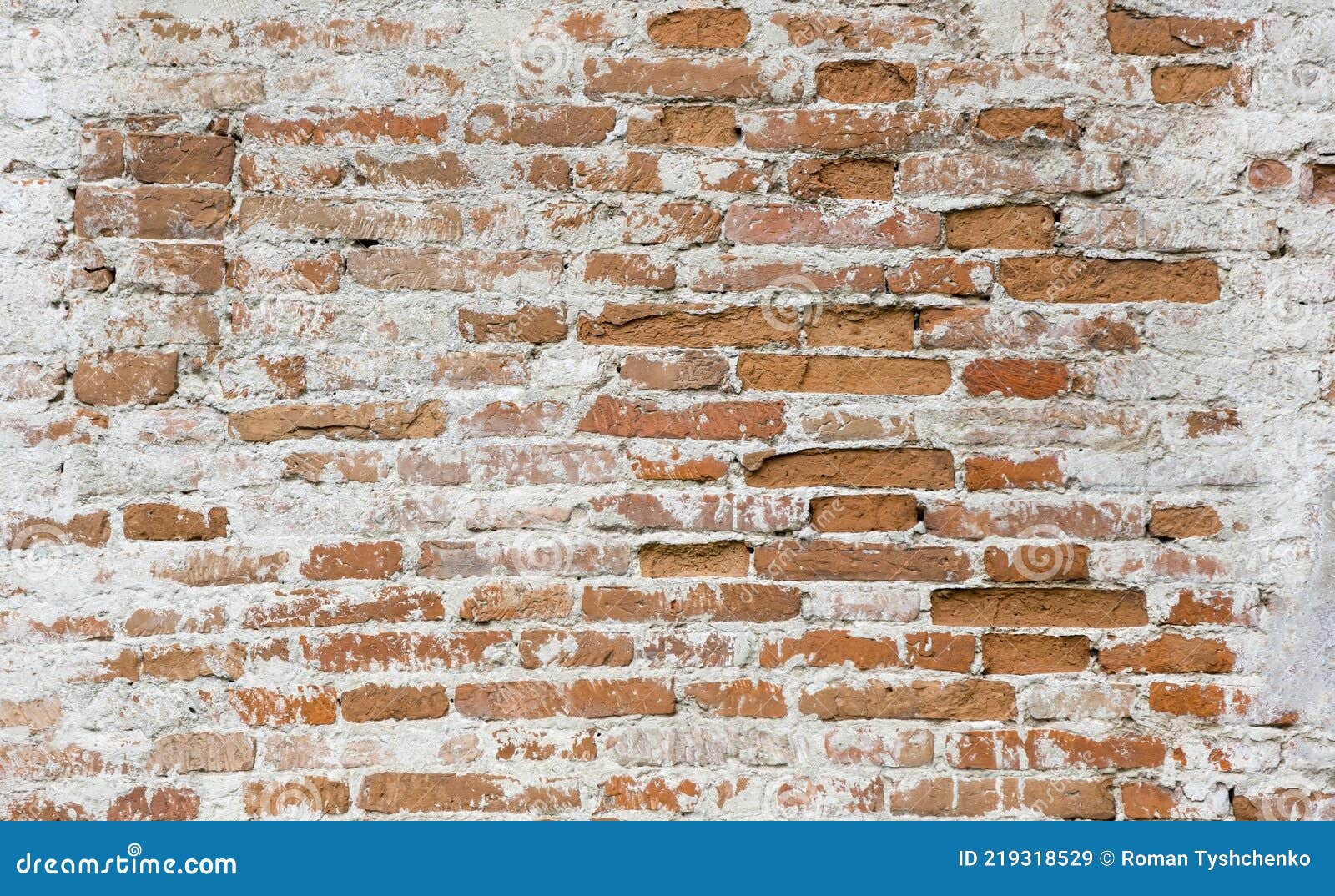 Master. Brick Old Wall. Cleaned Plaster. Red Brick. Brick Wall Of Old ...